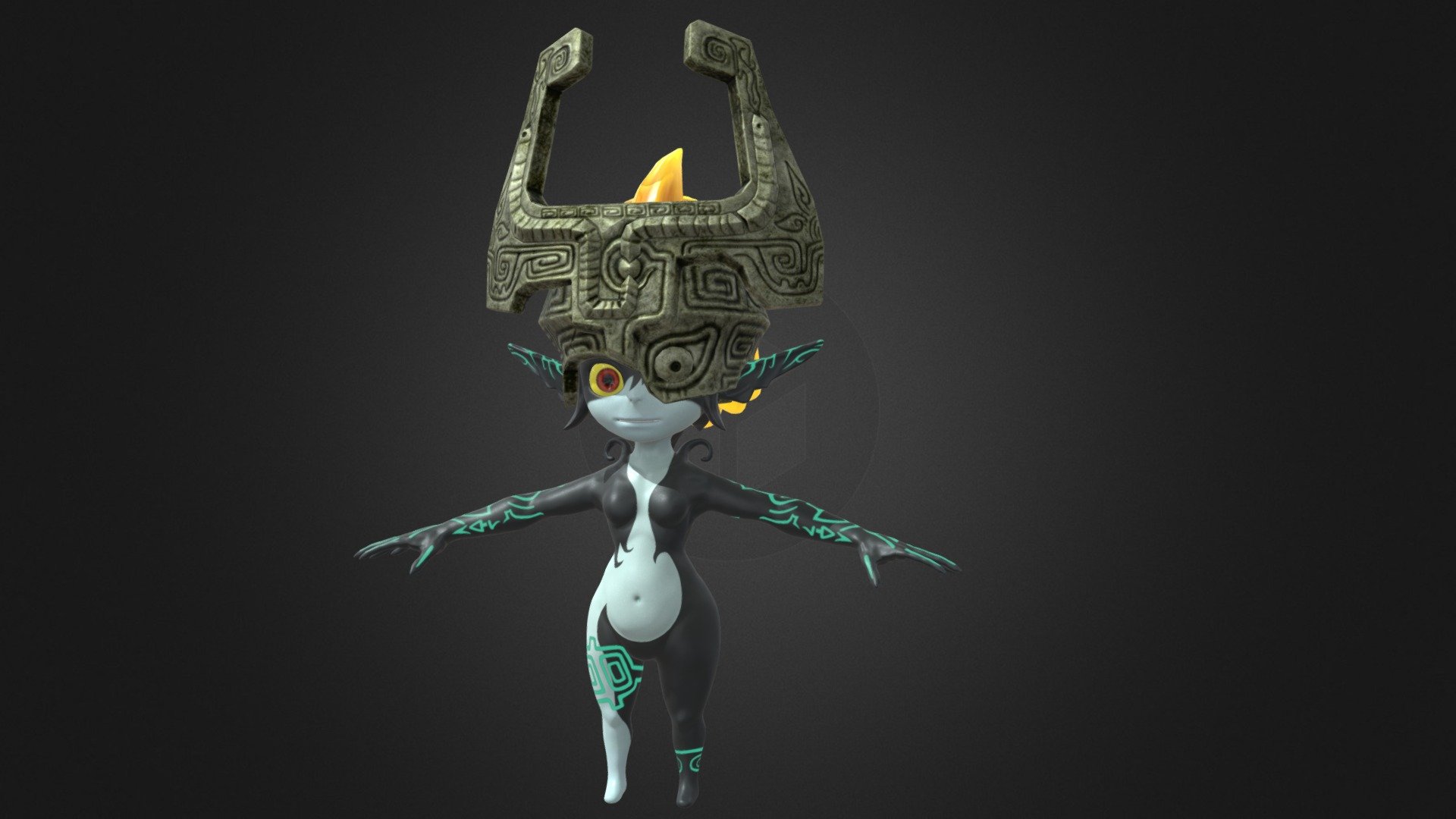 Midna 4K textures (Static Pose) - 3D model by John Dominguez ...