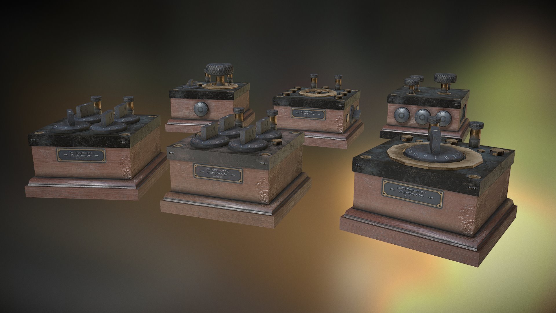 Vintage Electrical Laboratory Desk Equipment - 3D model by Mad_Lobster ...
