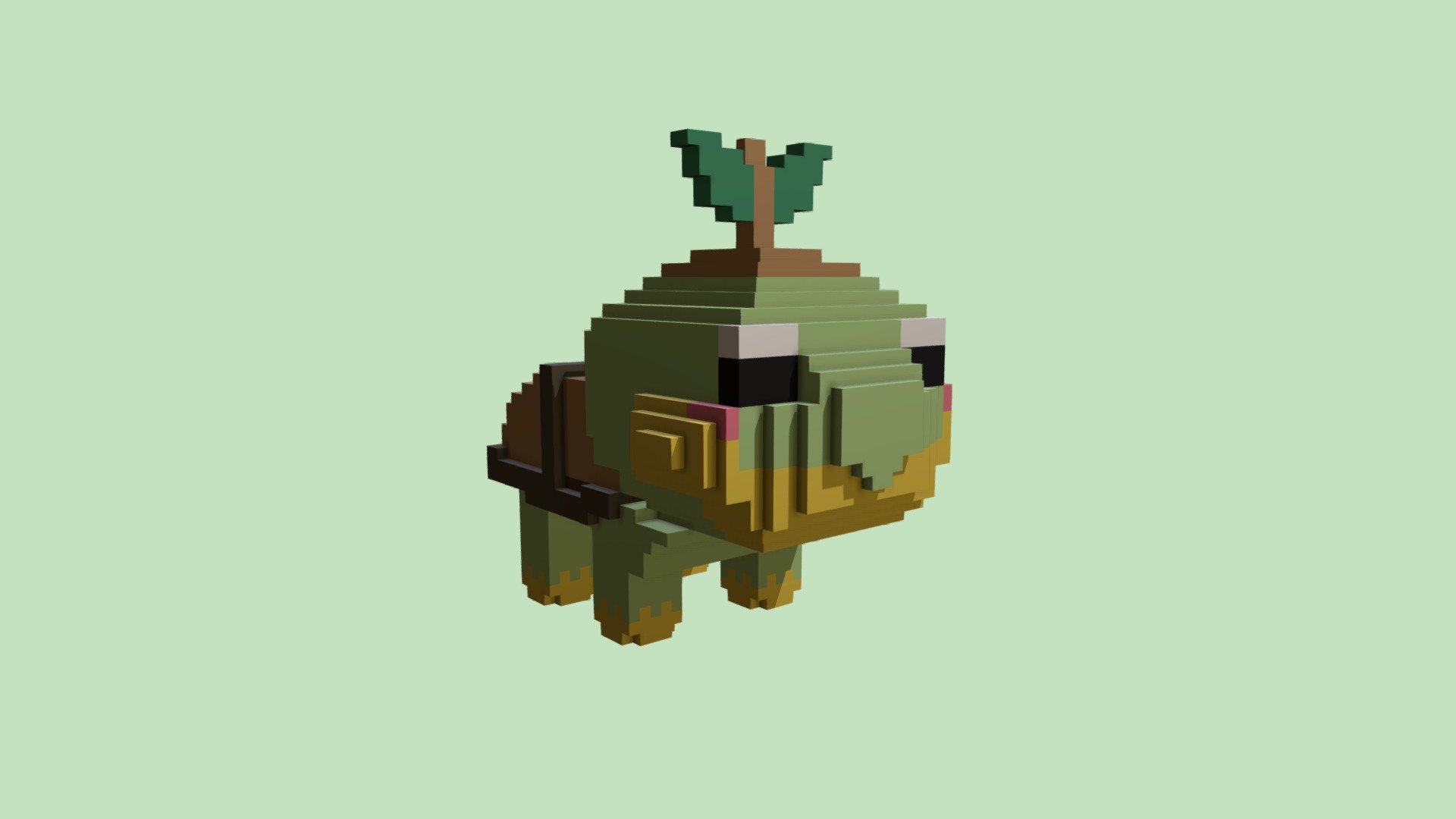 Turtwig - Voxel art - Download Free 3D model by Sinfonia-Agridulce ...