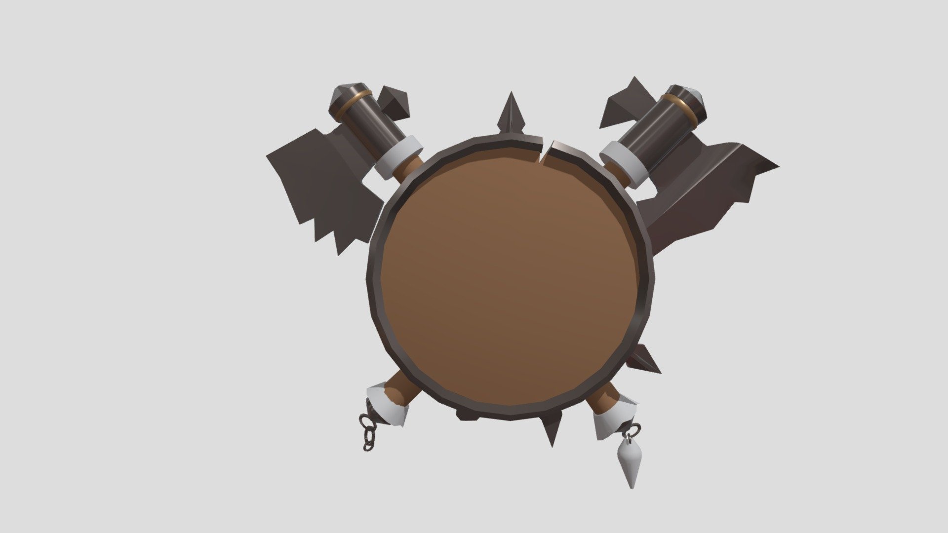 Orc's shield and axes - Download Free 3D model by alexdouble [62ab5c3 ...