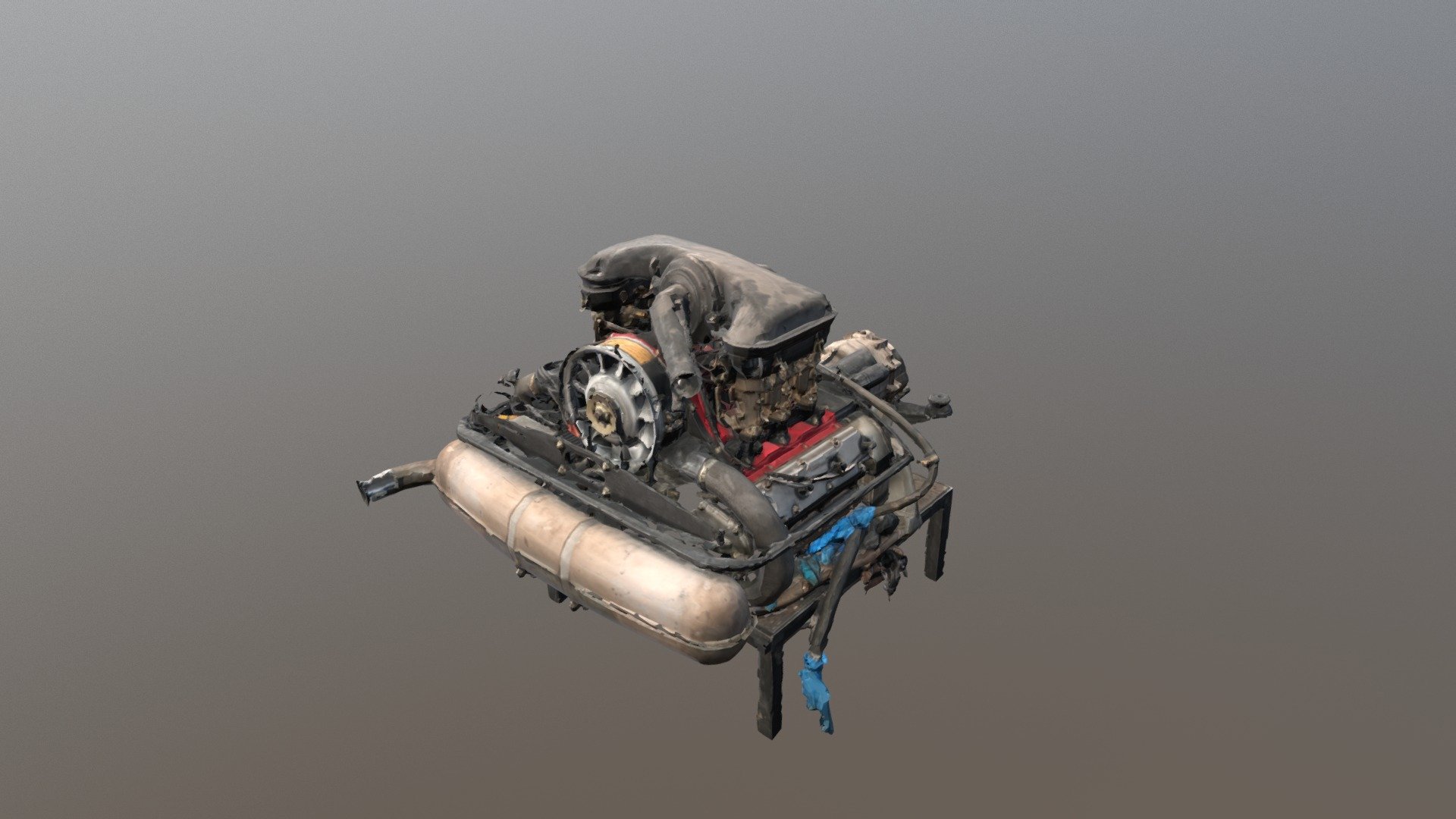 Porsche Motor - 3D model by Dimension3 [62acec3] - Sketchfab