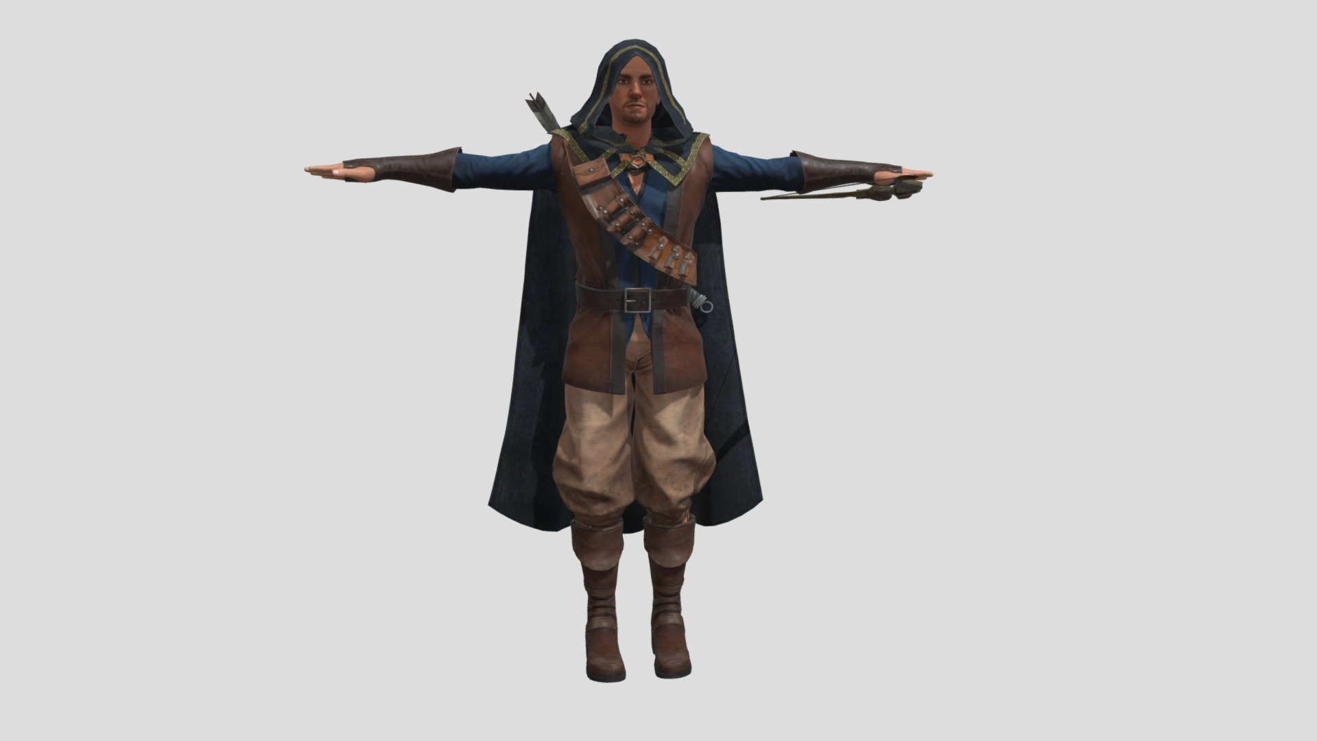 Deadly Assassin - Warrior Body Armor Weapons - Download Free 3D model ...