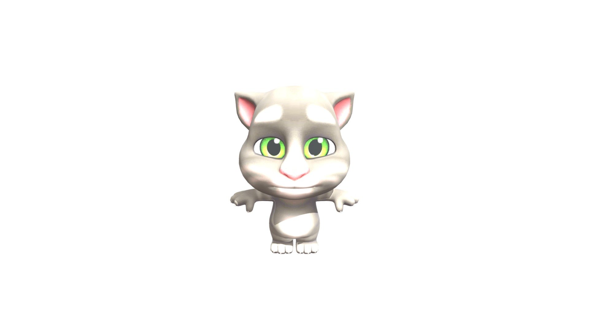 my_talking_tom_2__tom_baby - 3D model by Flow.Tom [62ad025] - Sketchfab