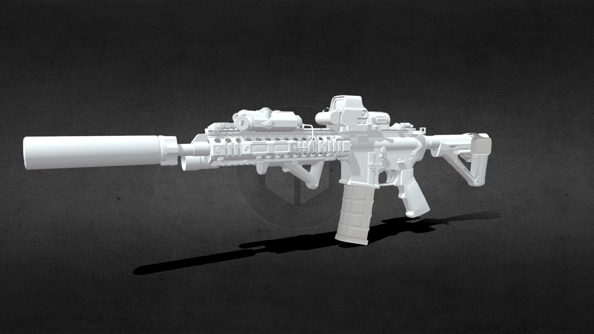 mk18 custom - 3D model by stw0236 [62b06f5] - Sketchfab