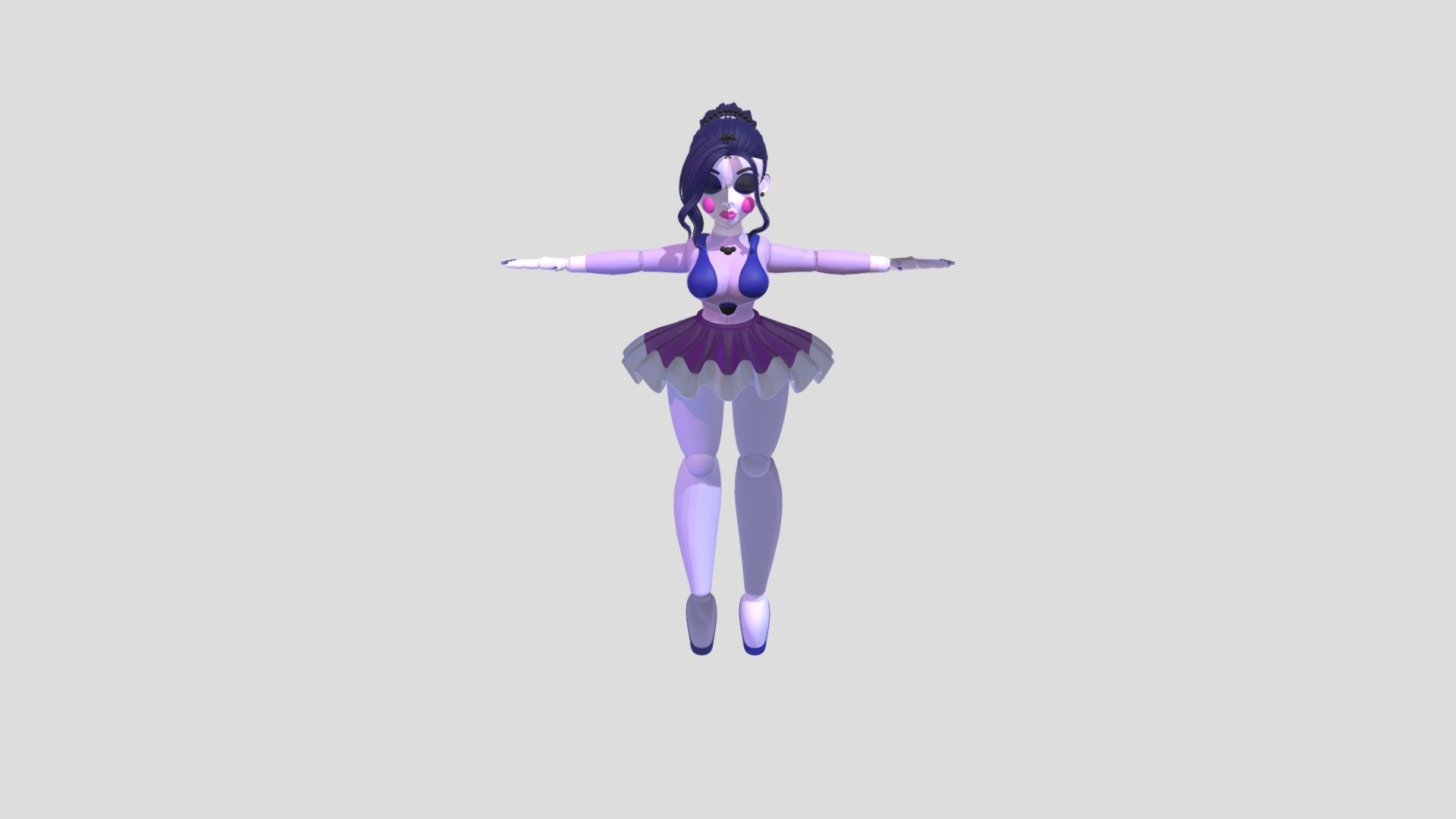 stylized ballora - Download Free 3D model by Gh4xt3r [62b0d77] - Sketchfab