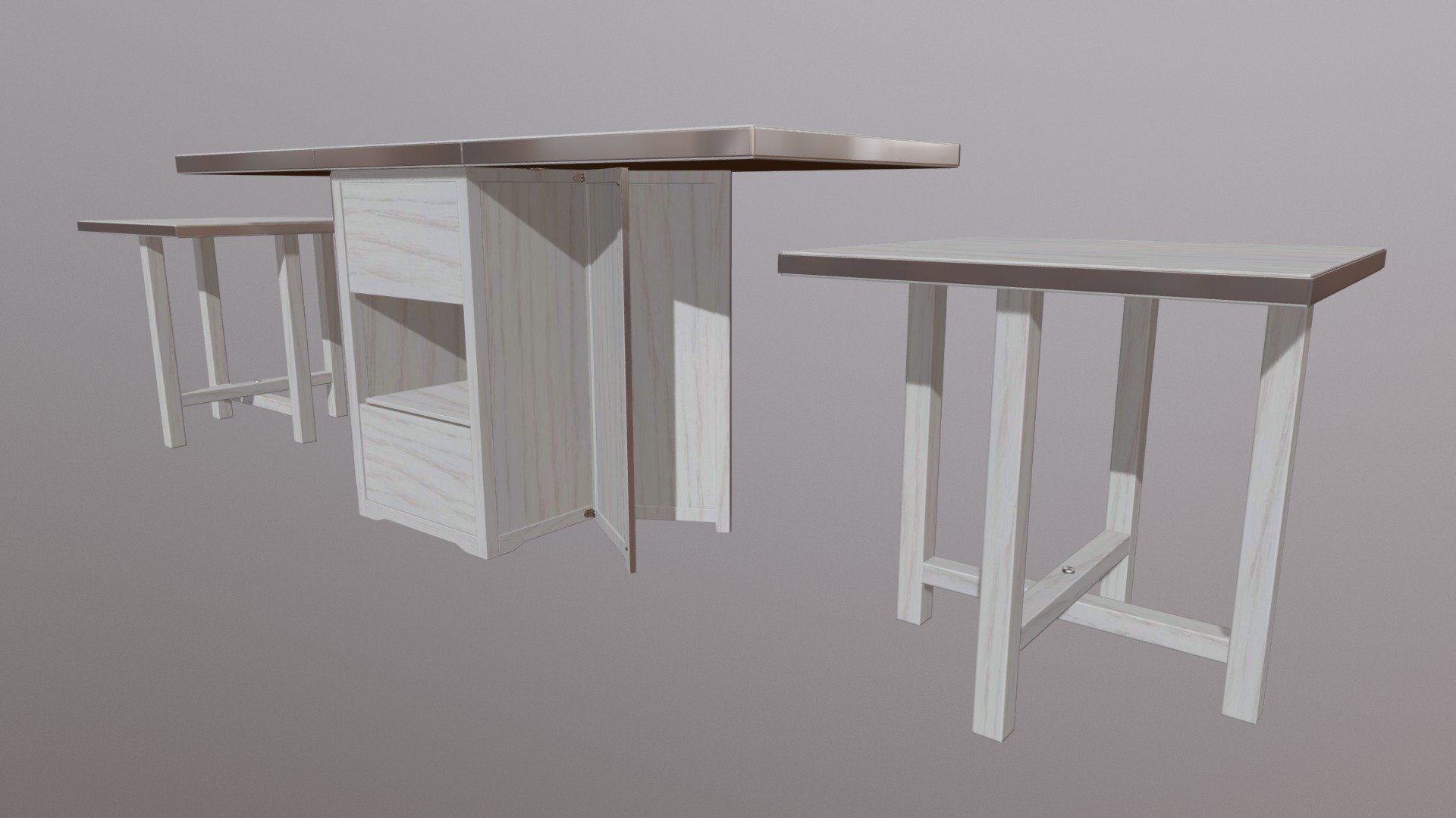 #5 Ashwood Basic Folding Table - 3D model by merlinbuffetsystems ...