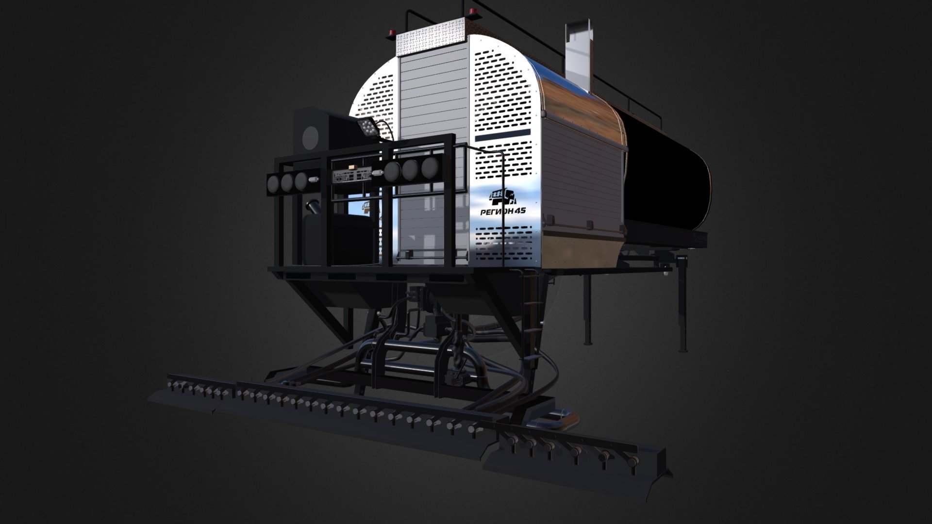 Asphalt distributor_Gefest - 3D model by Smart_Bit (@smartbit) [62b2916 ...