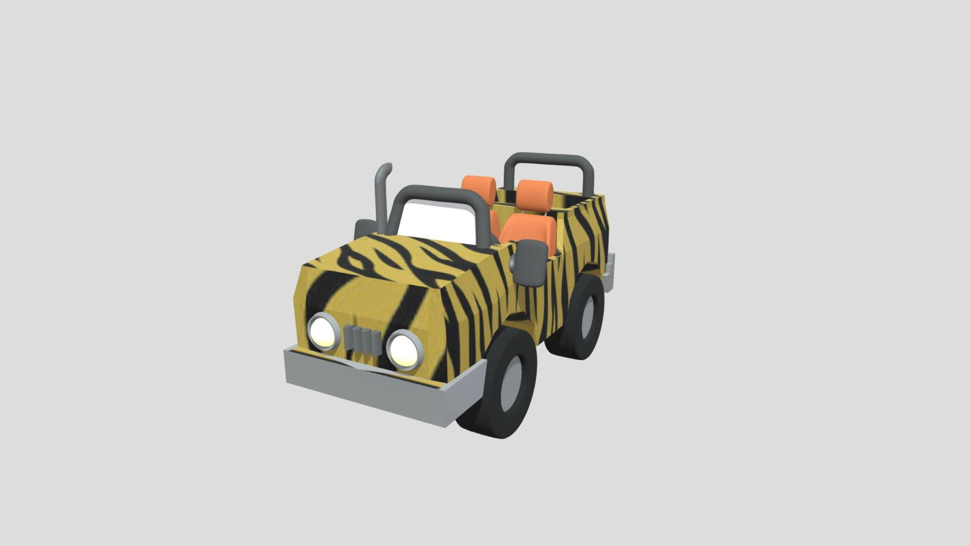 Tiger Jeep - 3D model by LauraBP (@LBPa) [62b2bf3] - Sketchfab