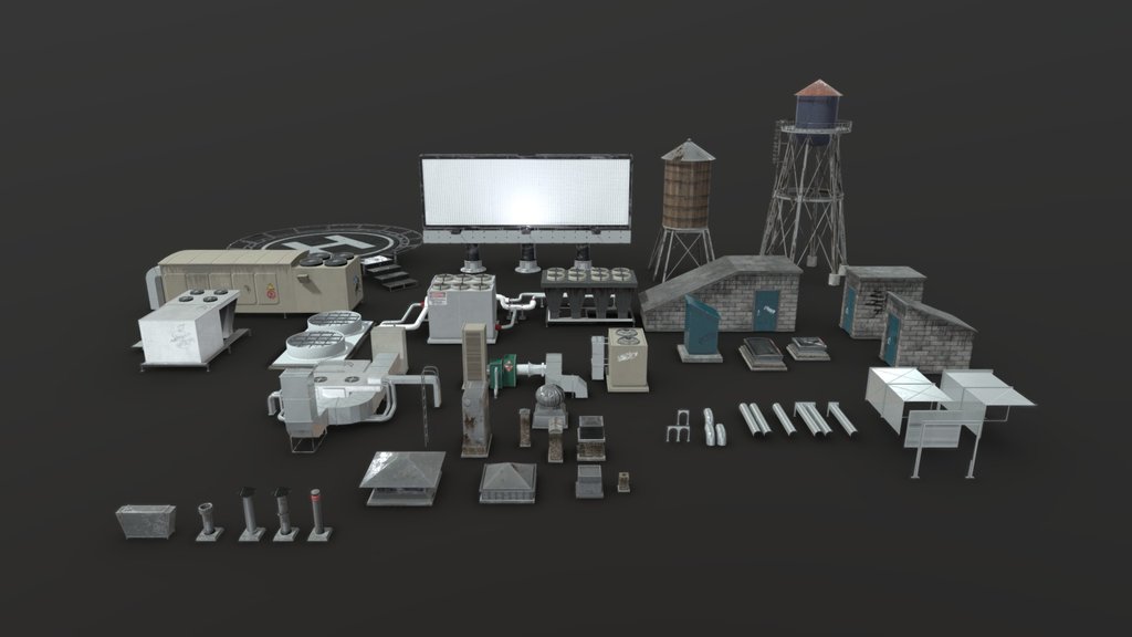 RoofTop_Ref - A 3D model collection by GunZ3D (@guns7909) - Sketchfab