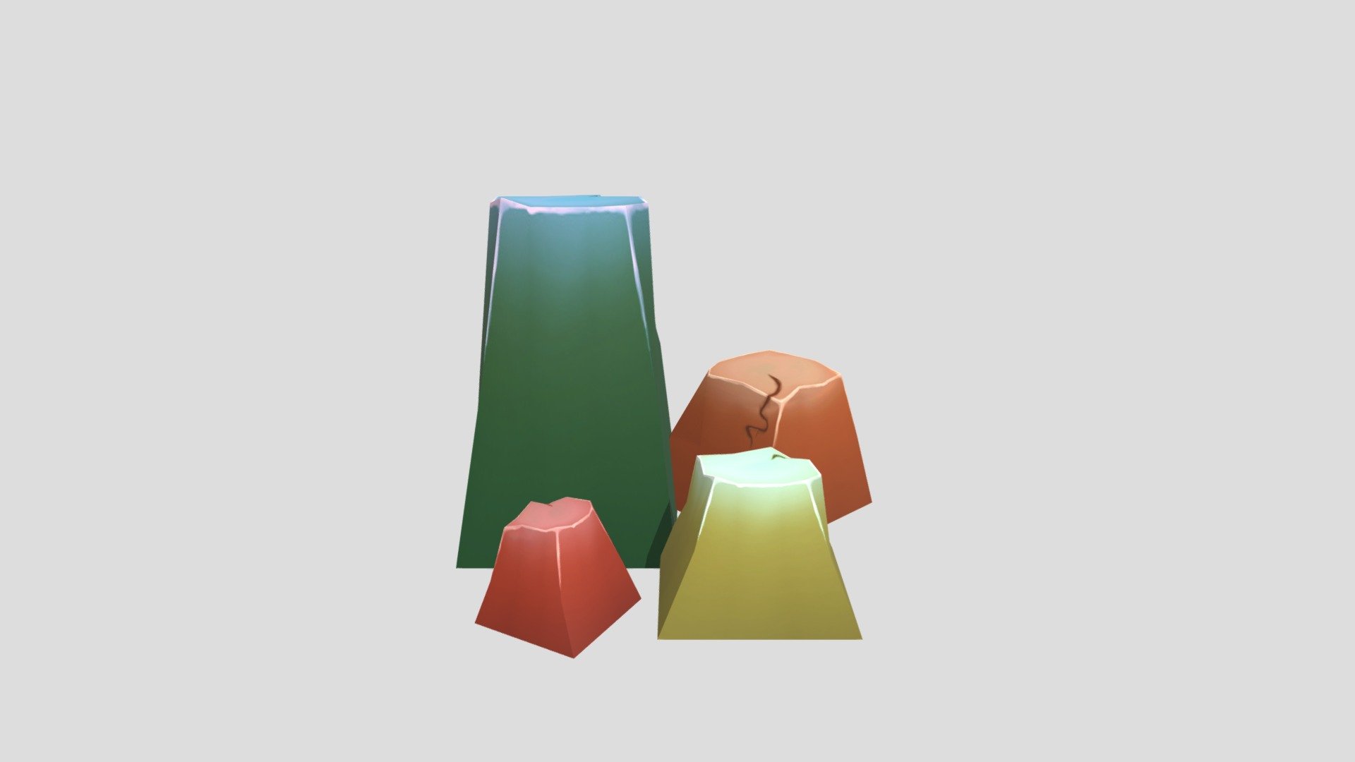 四色九陶Stone Stone Stone - 3D model by XieQuiYu [62b7a4c] - Sketchfab