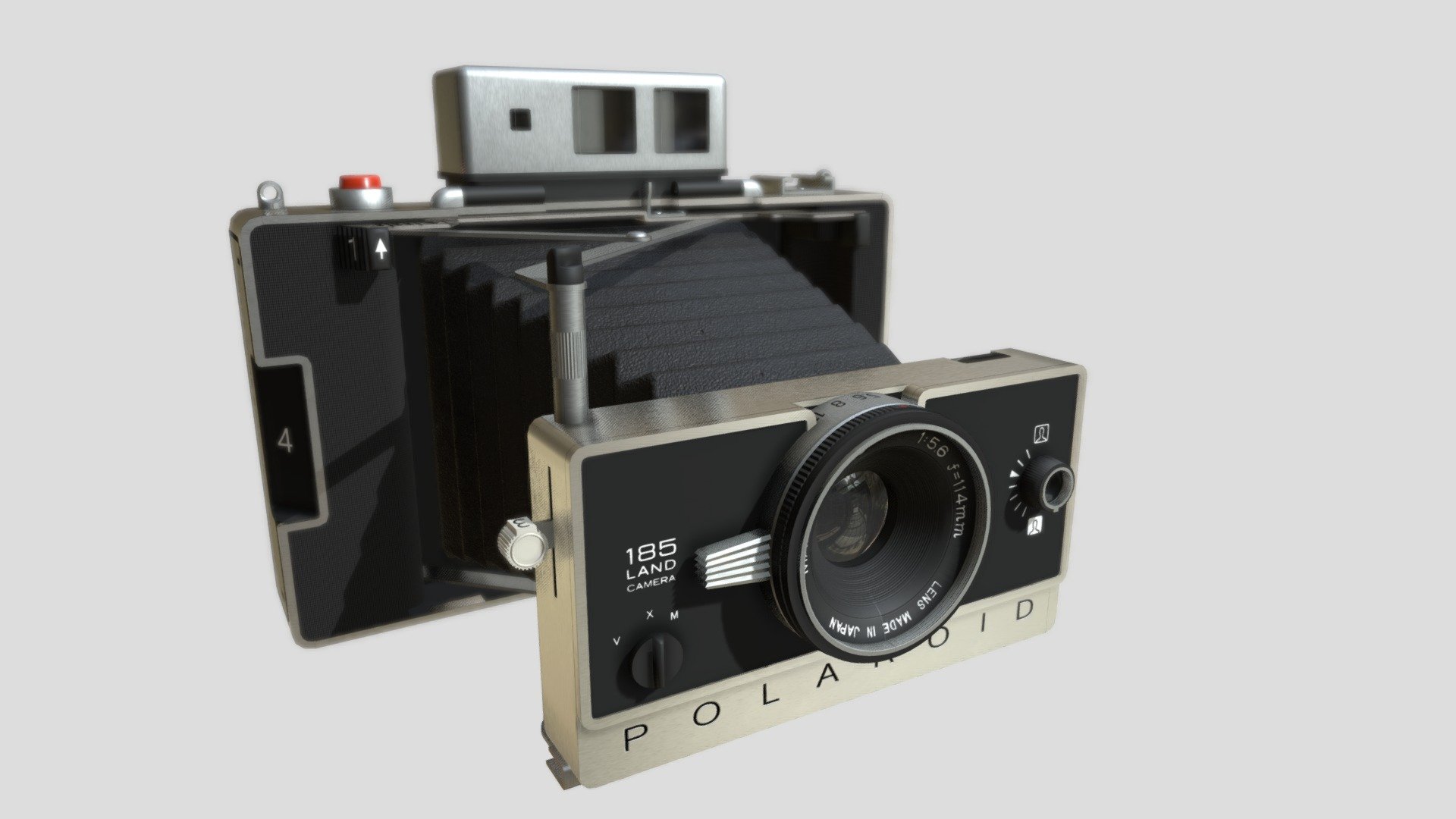 Polaroid Land 185 Camera - 3D model by Yeon (@YeonVonerma) [62b7d19 ...