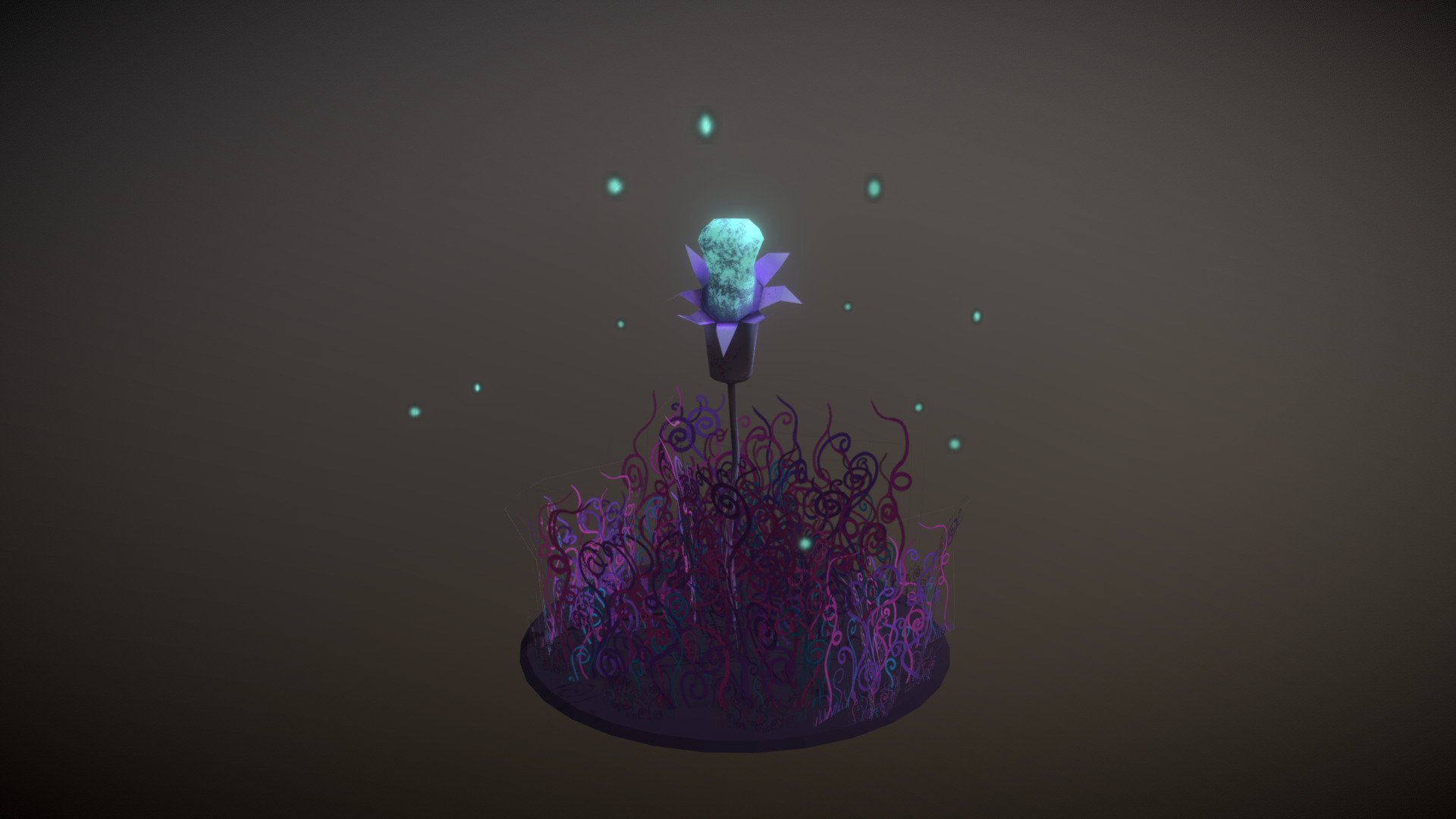 Fantasy alien sci-fi grass foliage - Buy Royalty Free 3D model by ...