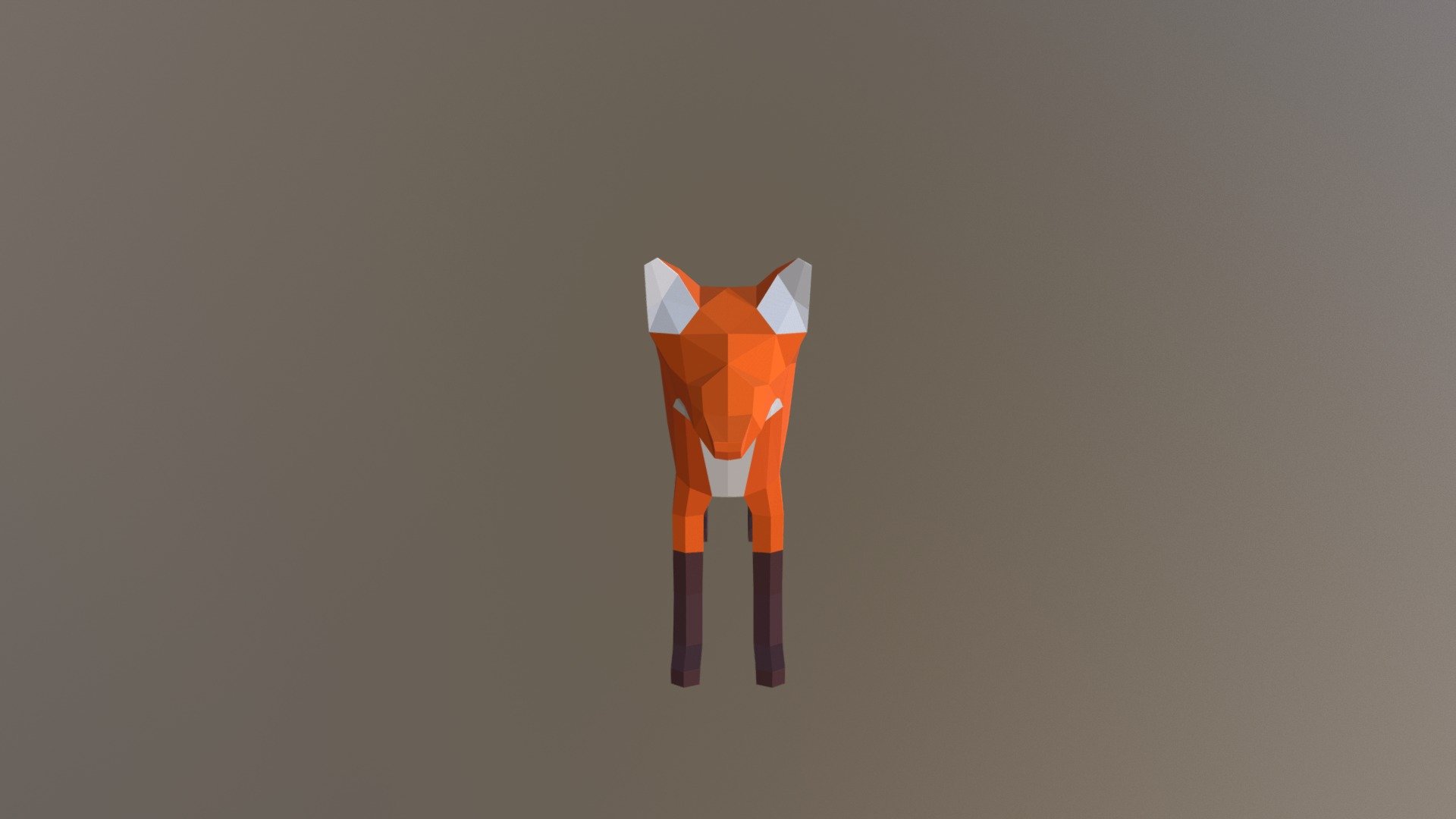 Low-poly Fox - 3D model by hexvis [62b8d44] - Sketchfab