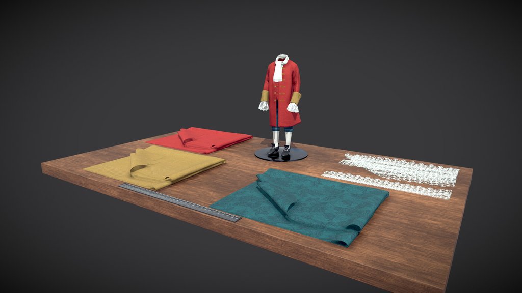 Costumes from historical lubok prints - A 3D model collection by ...