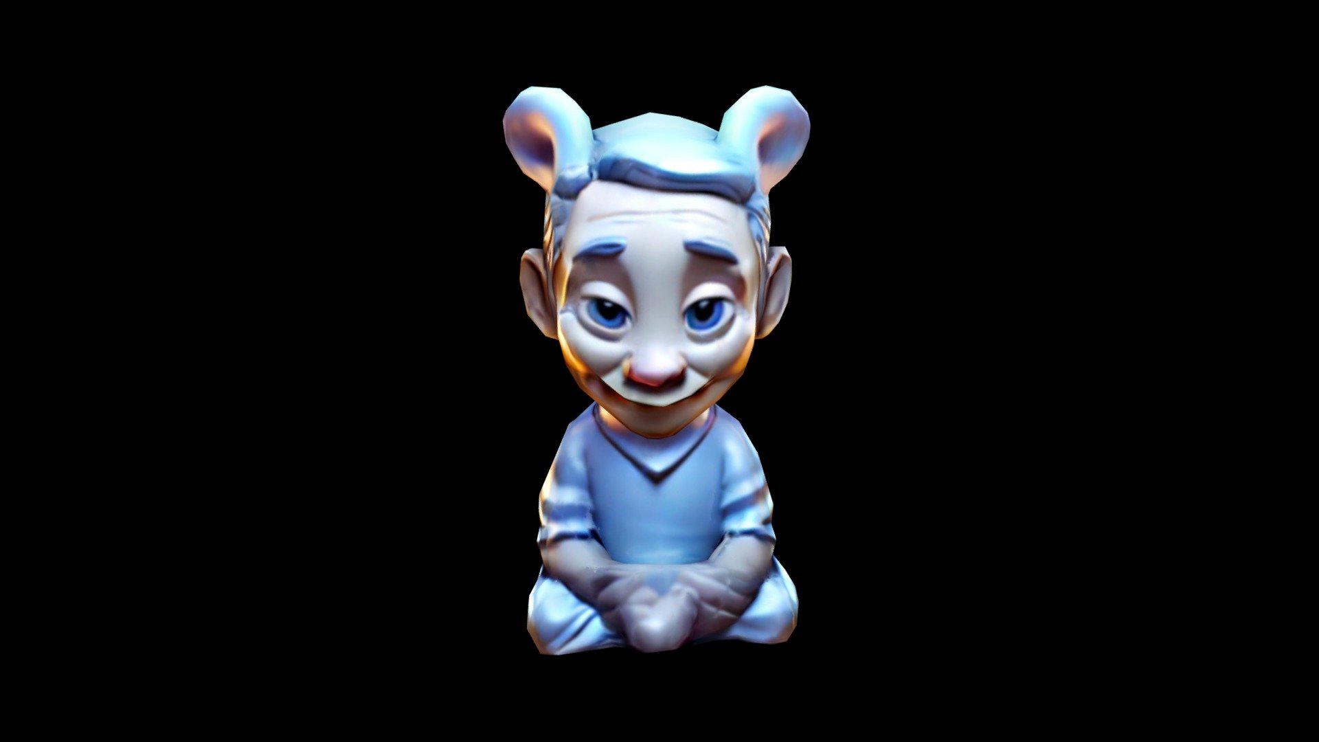 Electric Blue Happy Snout The Animated Cartoon G - Download Free 3D ...