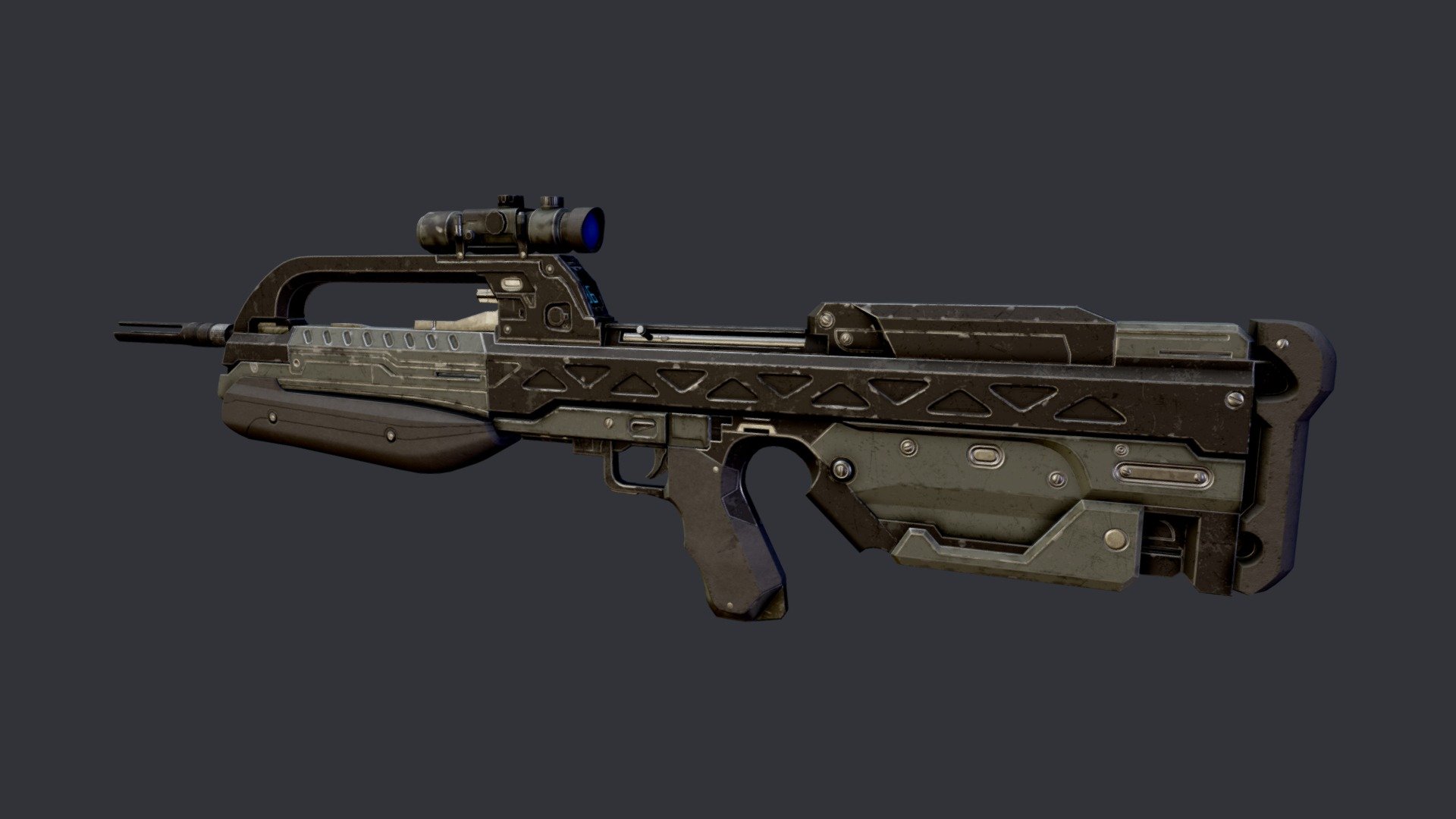 Battle Rifle - Halo - Download Free 3D model by Louis Beveridge ...