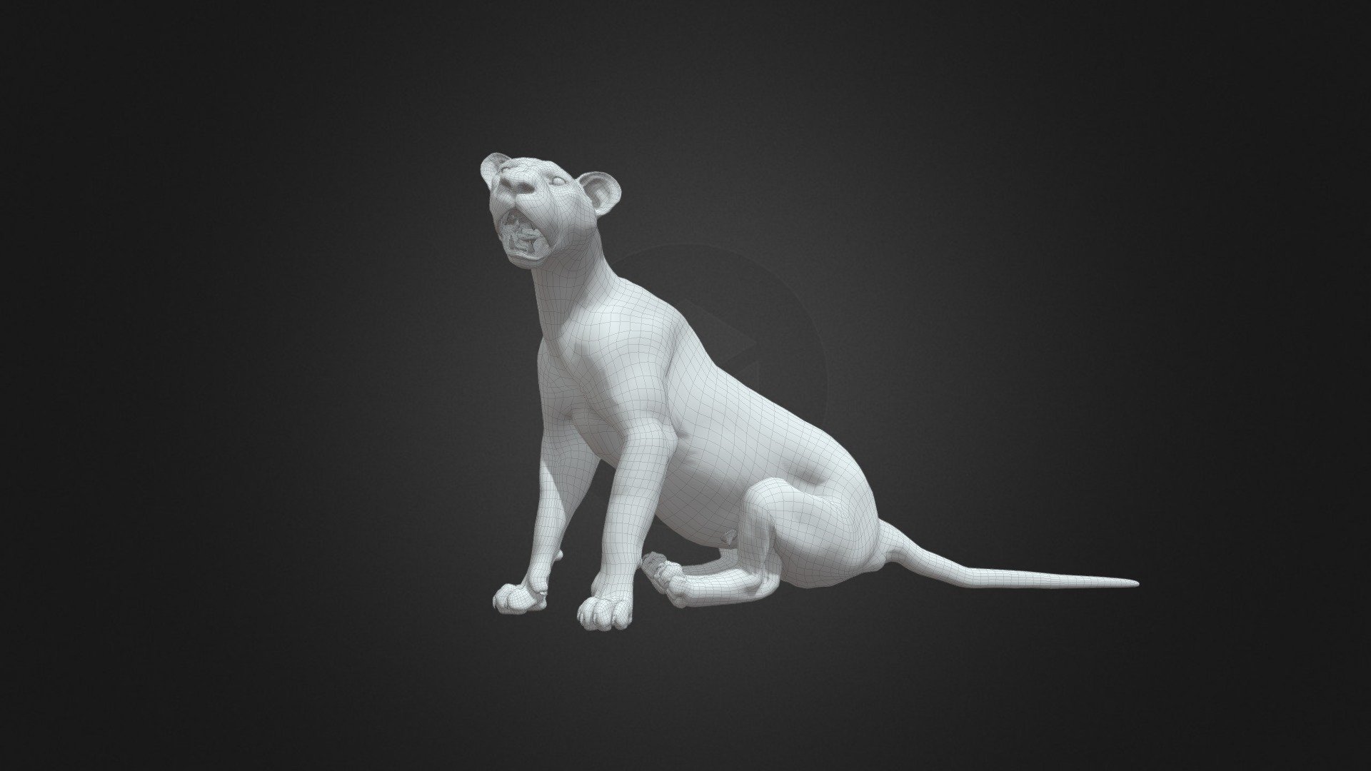 Lioness Rigged Basemesh - 3D model by Creature Guard (@creatureguard ...