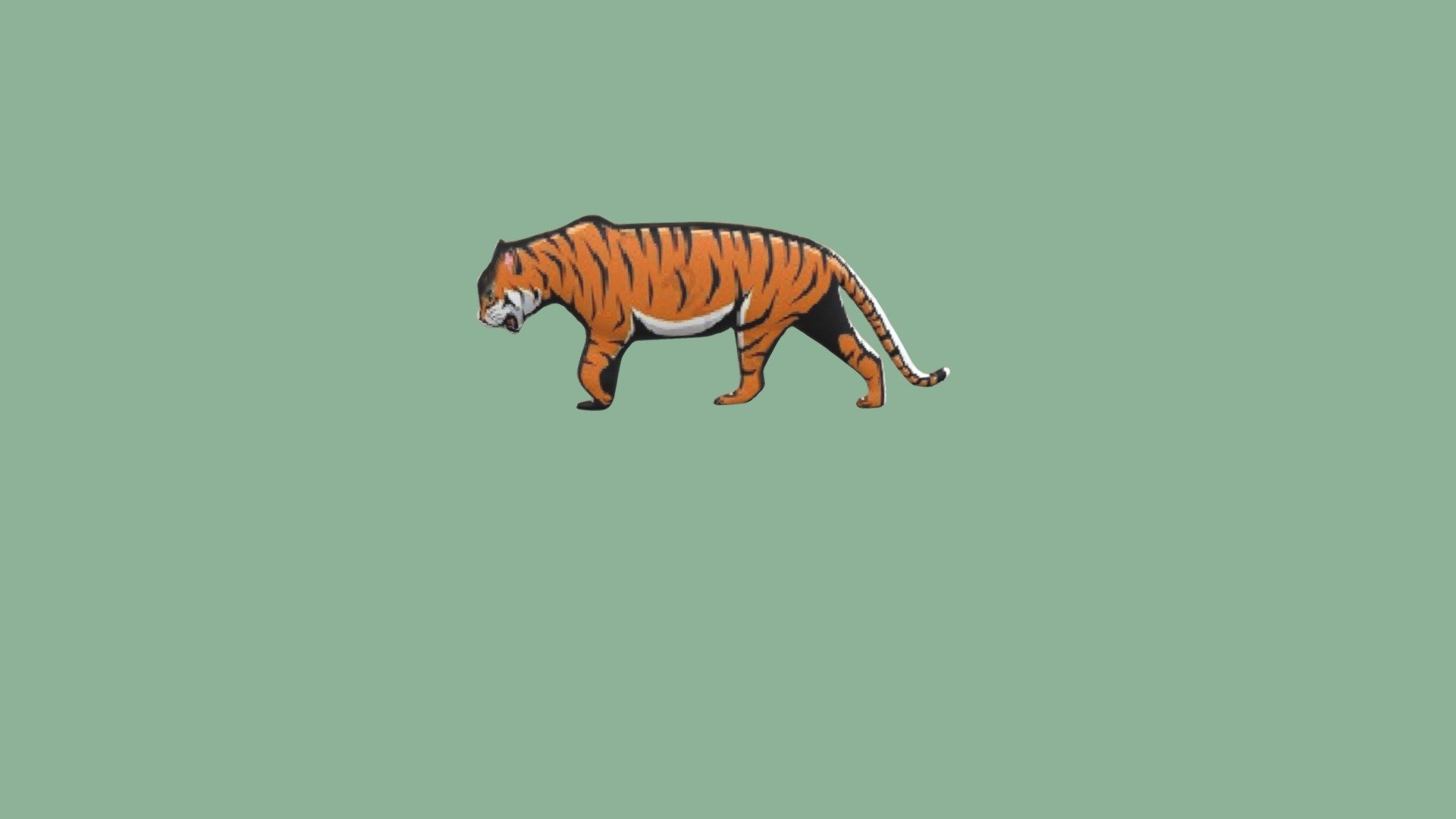 Hewan Harimau - 3D model by viordyn23 [62bbc7d] - Sketchfab