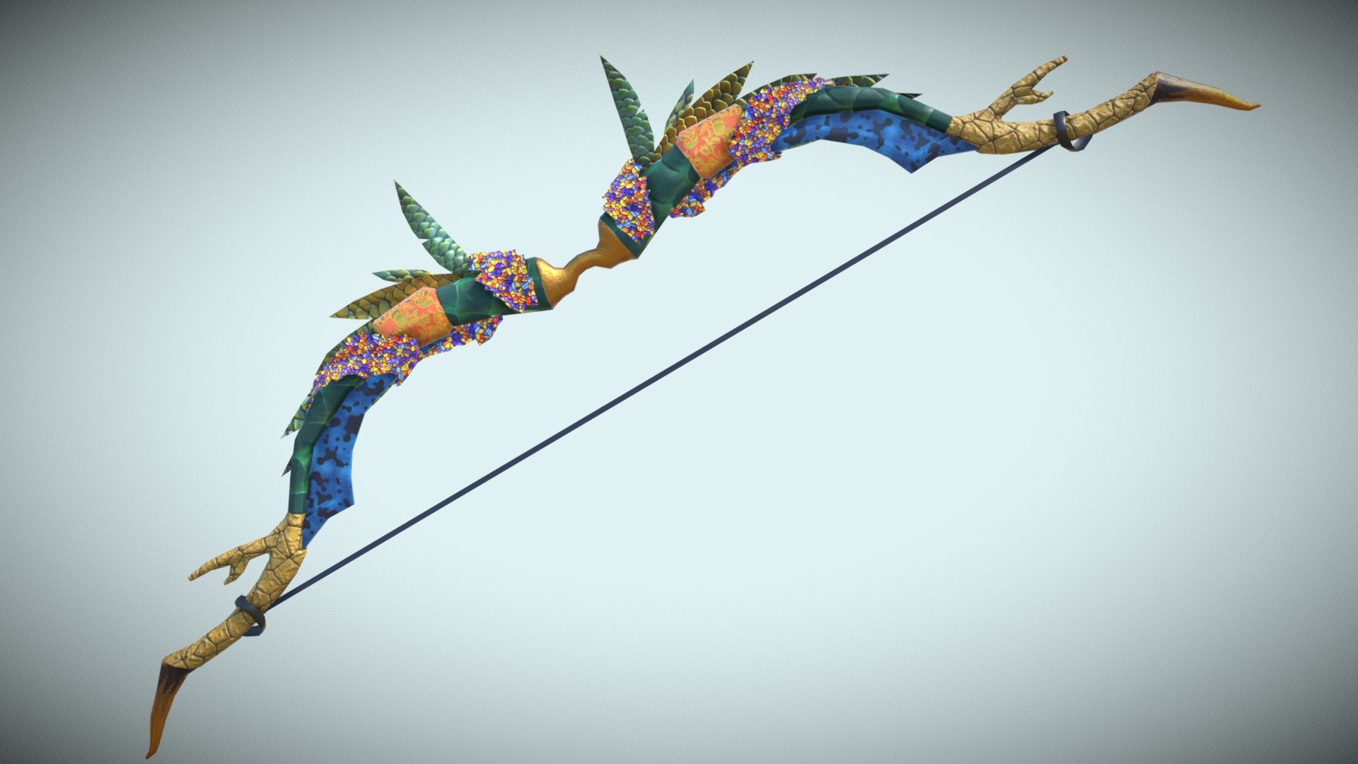 Stylized Bow - 3D model by geniusrahman155 [62bc0d1] - Sketchfab
