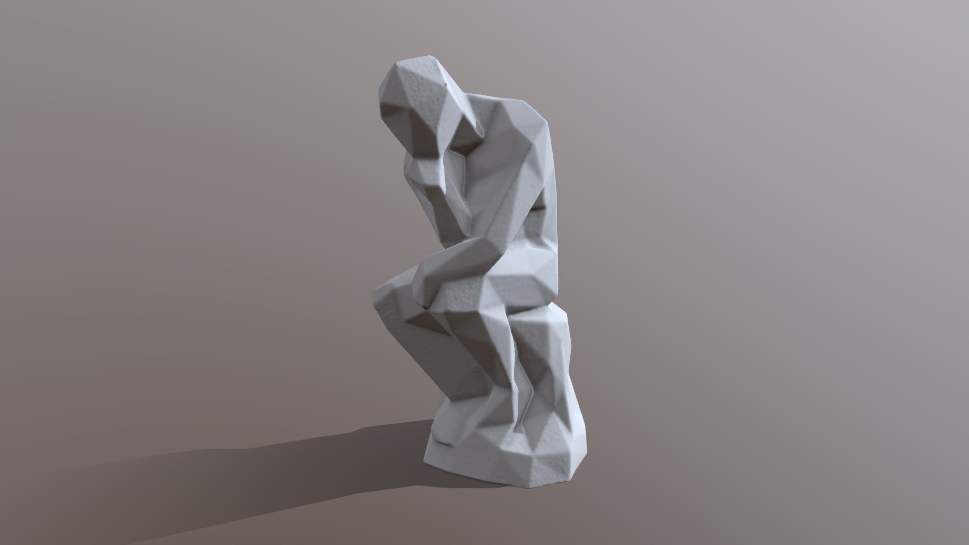 The Thinker (Le Penseur) - Download Free 3D model by urbandave [62bdca8 ...