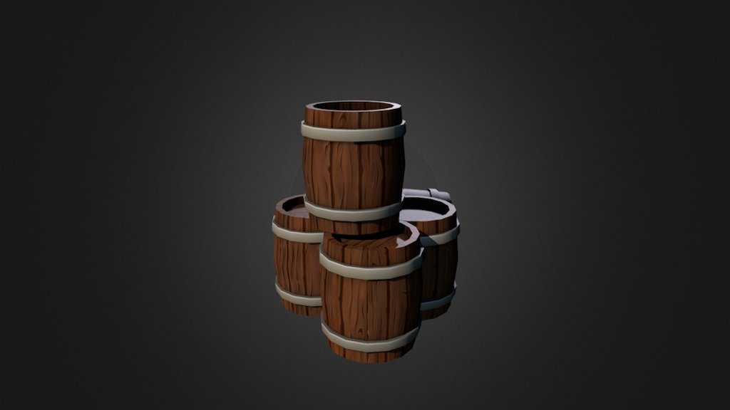 CGA - 3D Art Production - Barrel 3 - 3D model by ...