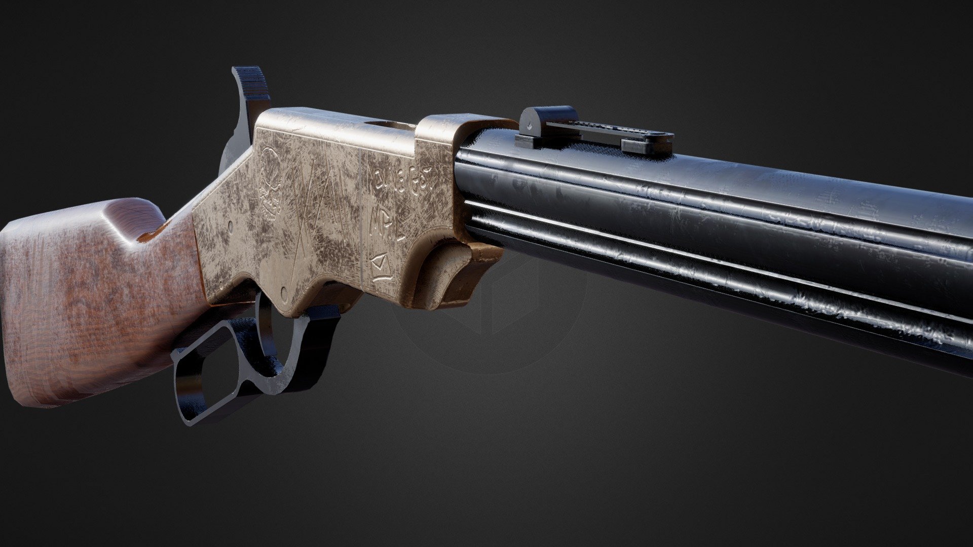 Henry Rifle - 3D model by YourOlPalAl [62c5131] - Sketchfab