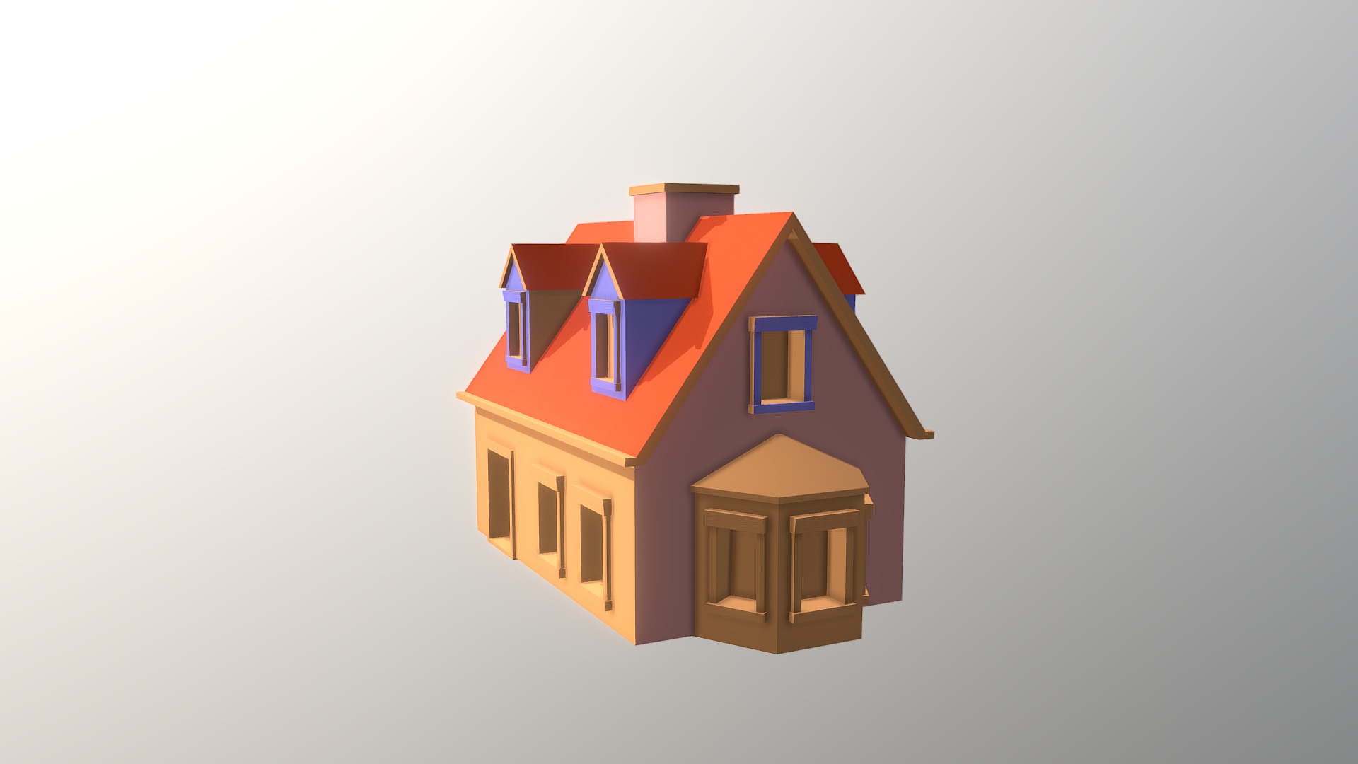 Low Poly House Model - 3D model by Nijat Mursali (@nijatmursali ...