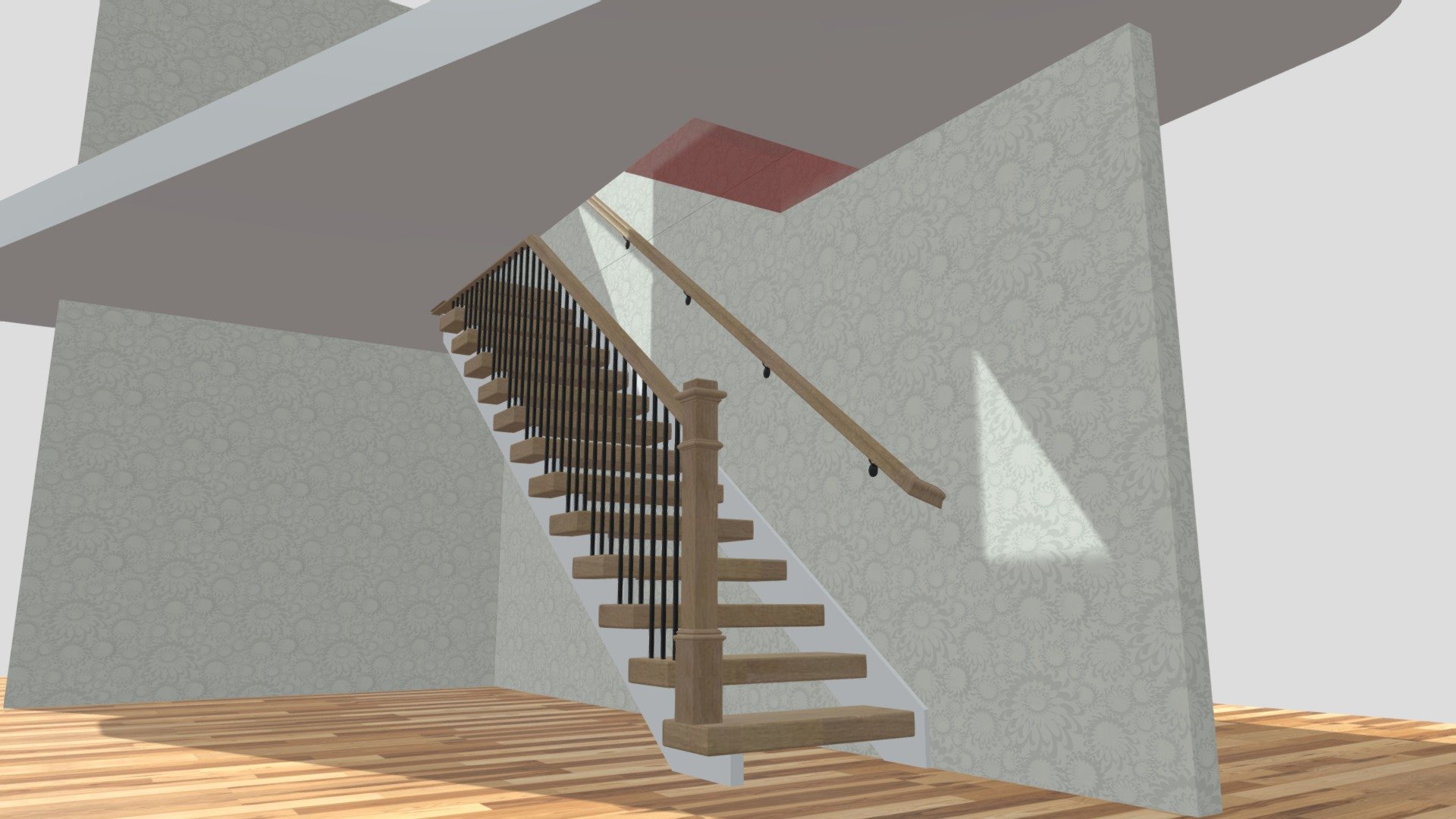 Miner Open-riser stair_reverse - 3D model by TopTreadStairways ...