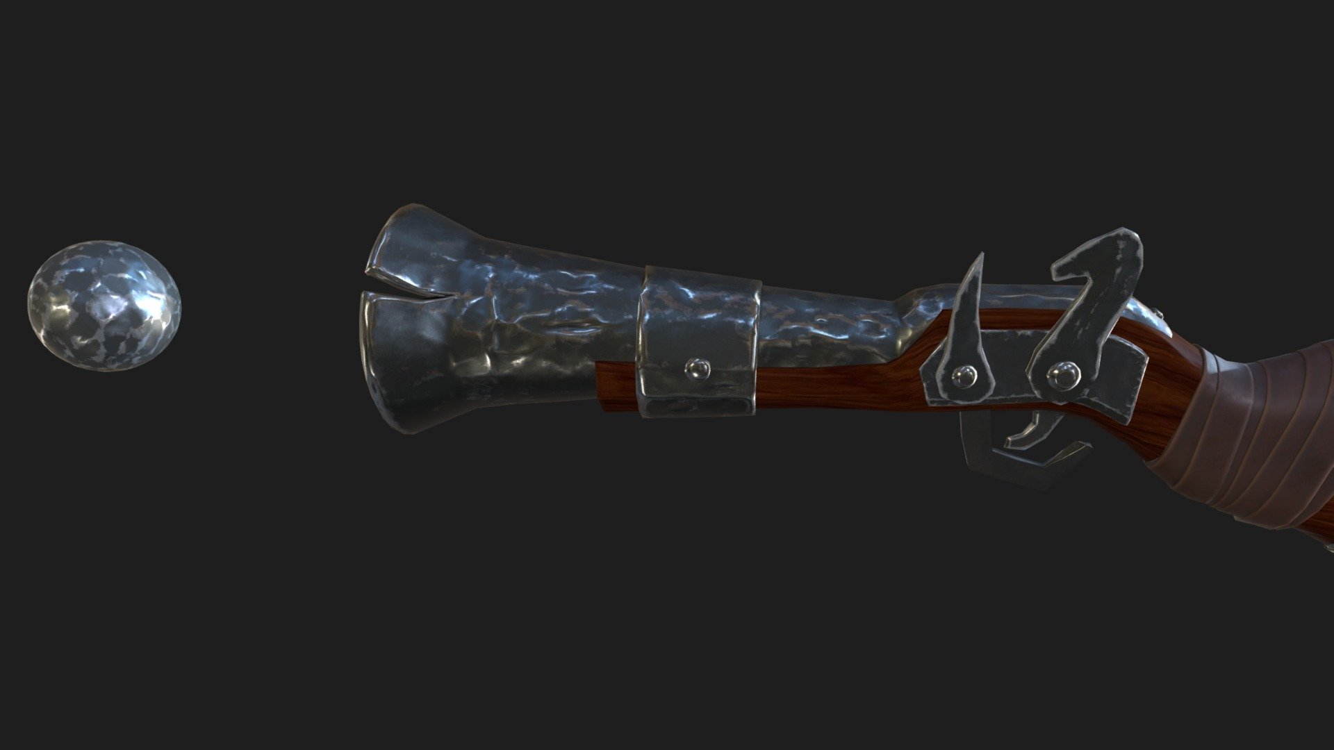 Stylized Pirate Gun - 3D model by zdani98 [62cf2cd] - Sketchfab