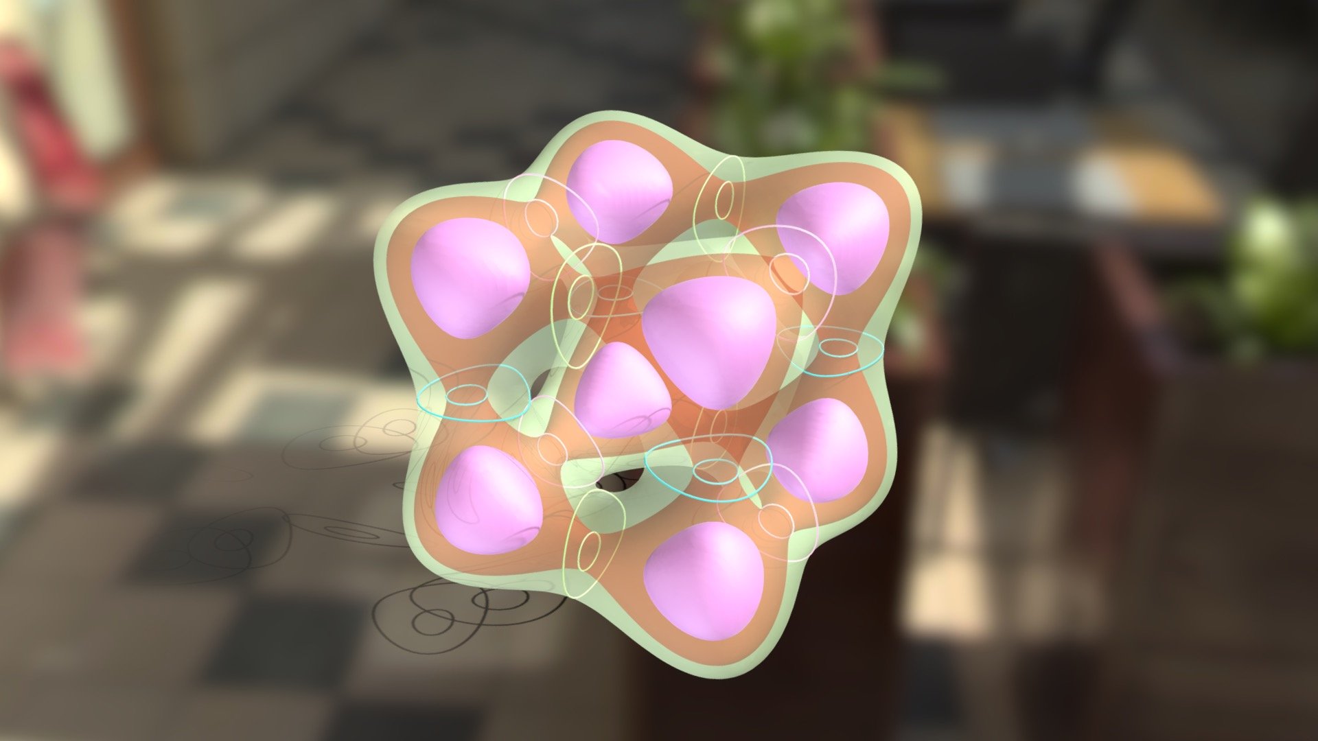 bubble cube - 3D model by dansmath [62d2fb1] - Sketchfab
