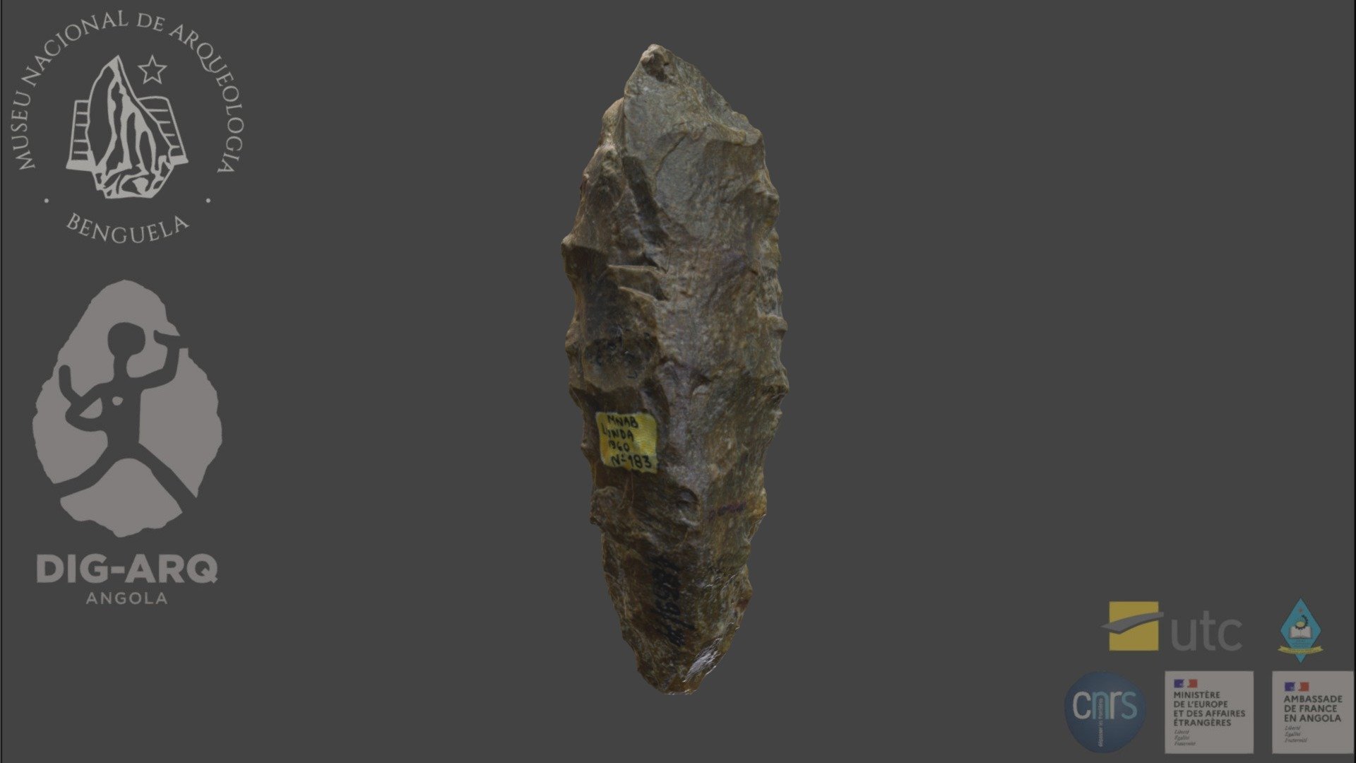 Core-axe, Lunda-Norte, Angola - 3D model by Museu Nacional de Arqueologia de Benguela - DigArq ...
