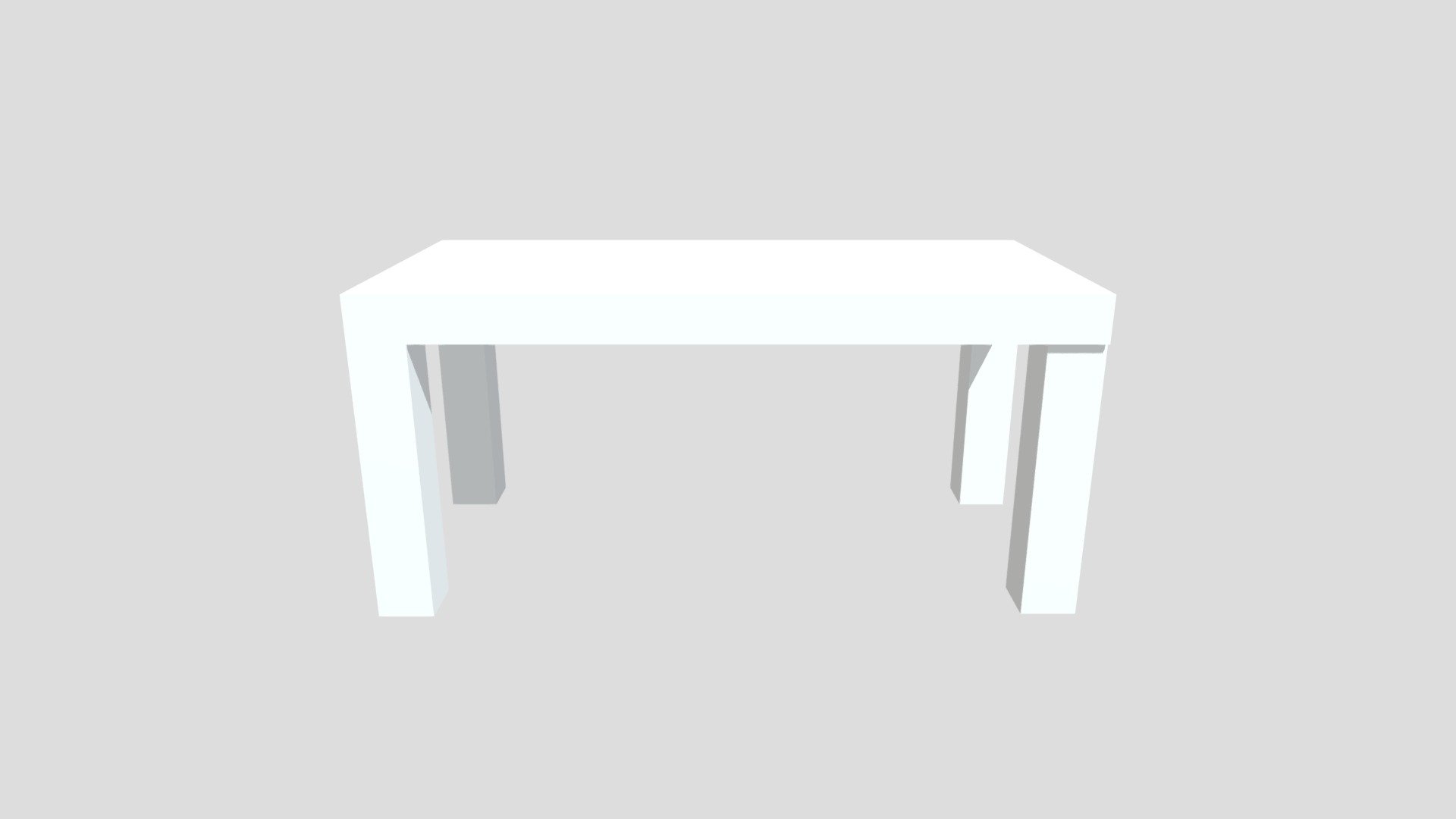 White Table - Download Free 3D model by fiona.cheng (@fiona.cheng1 ...