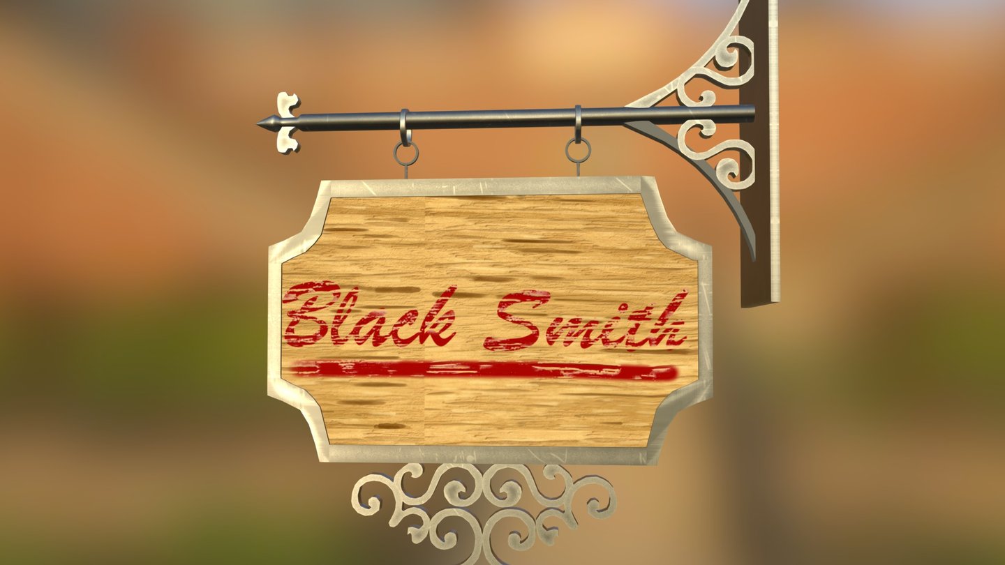 Blacksmith Sign - 3D model by Zhollt (@Zholltmos) [62d83bc] - Sketchfab