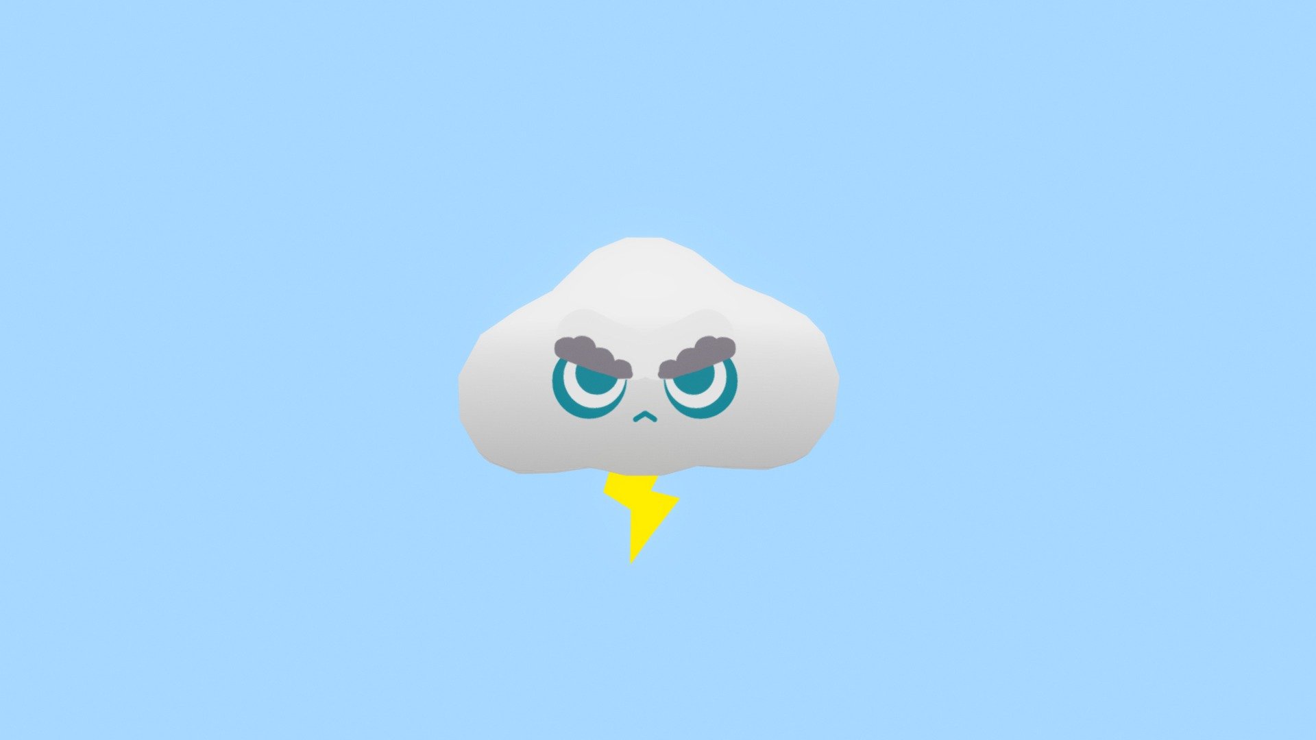 Thunder Cloud - Download Free 3D model by Fer (@Ferkii) [62d8e39 ...