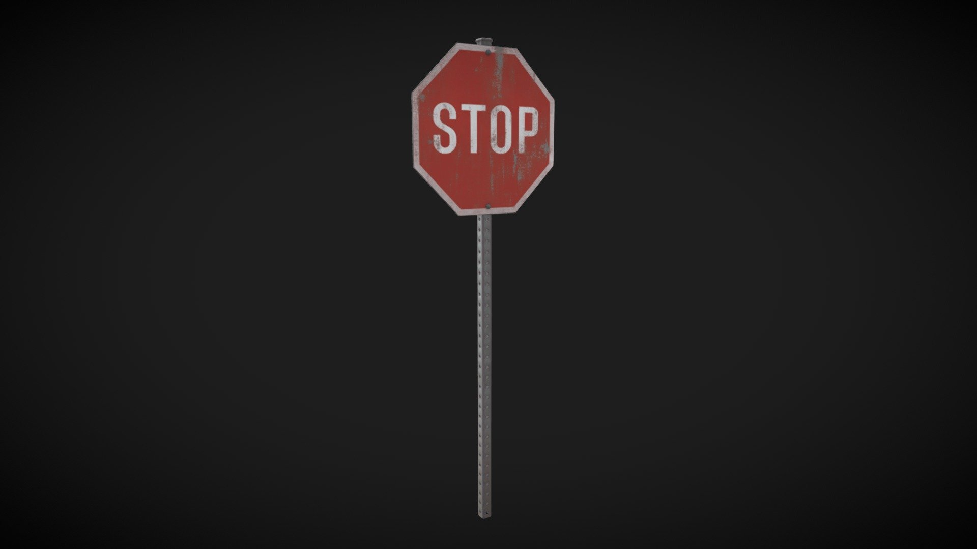 Stop Sign (weathered) - Download Free 3D model by bgrondeau [62d9ac9 ...