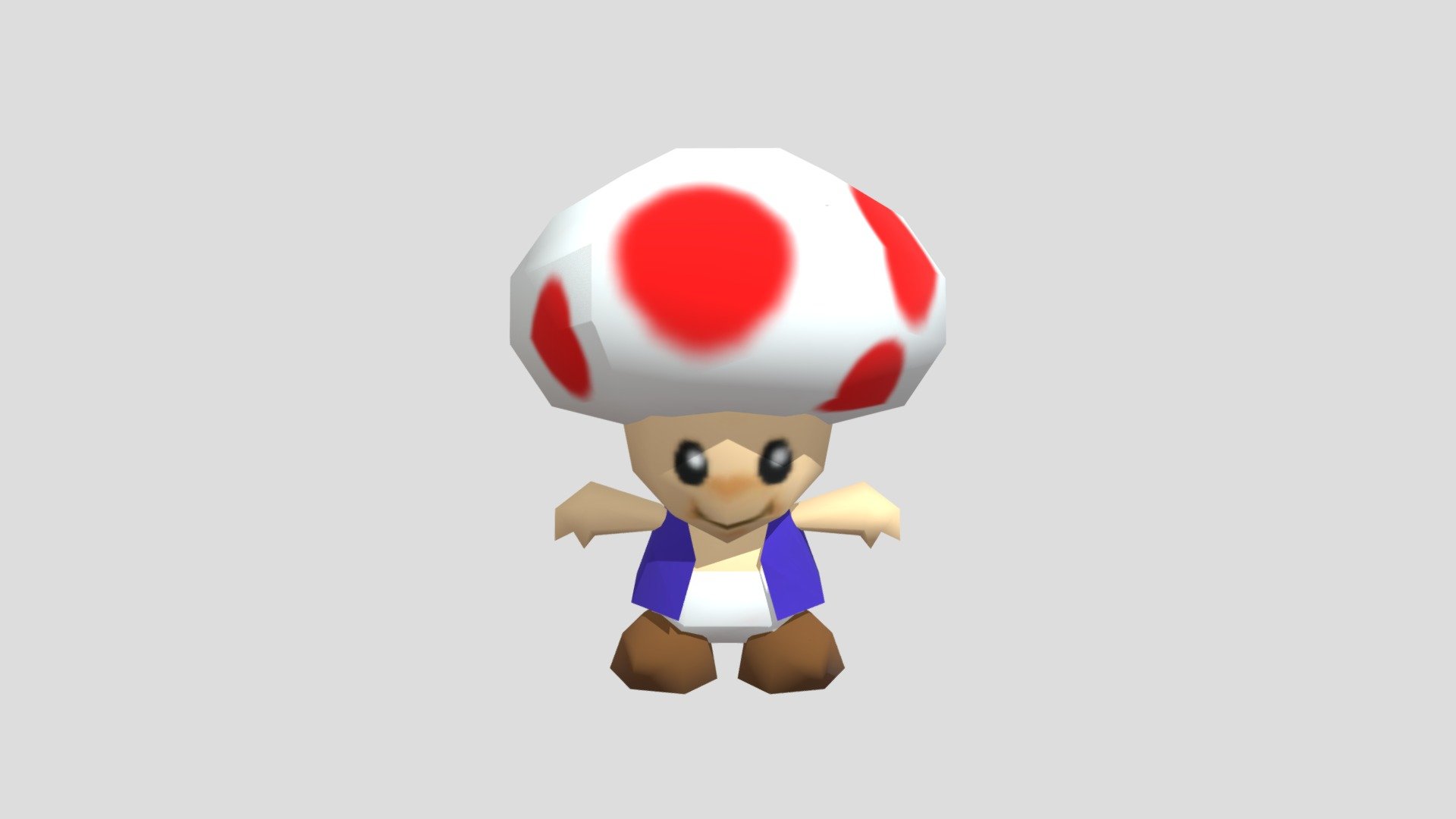 Toad (sm64) - Download Free 3D model by Andres.Fco.Corbacho.Bueno ...
