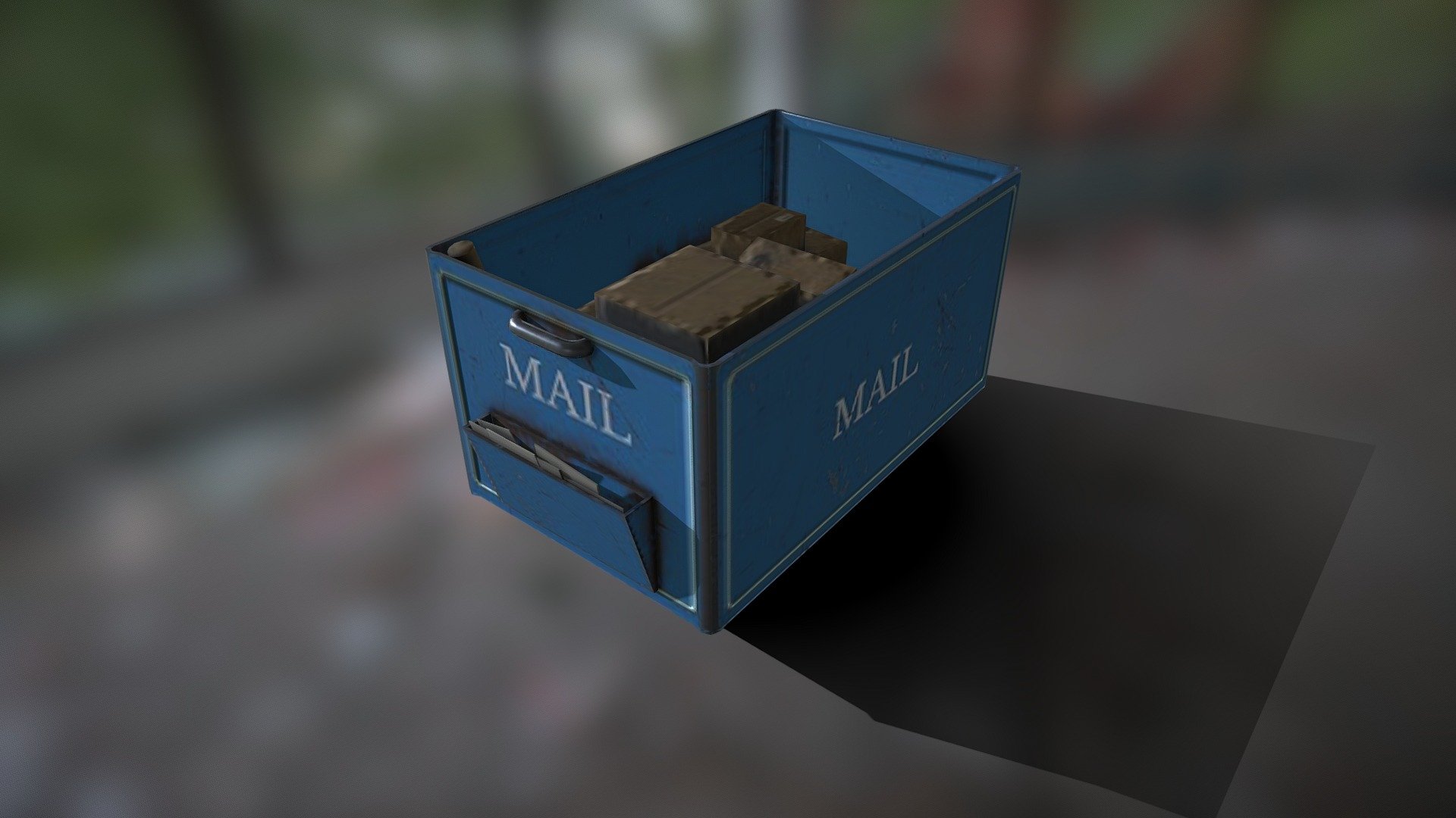Metallic post office trolley - Download Free 3D model by Jere Puusa ...