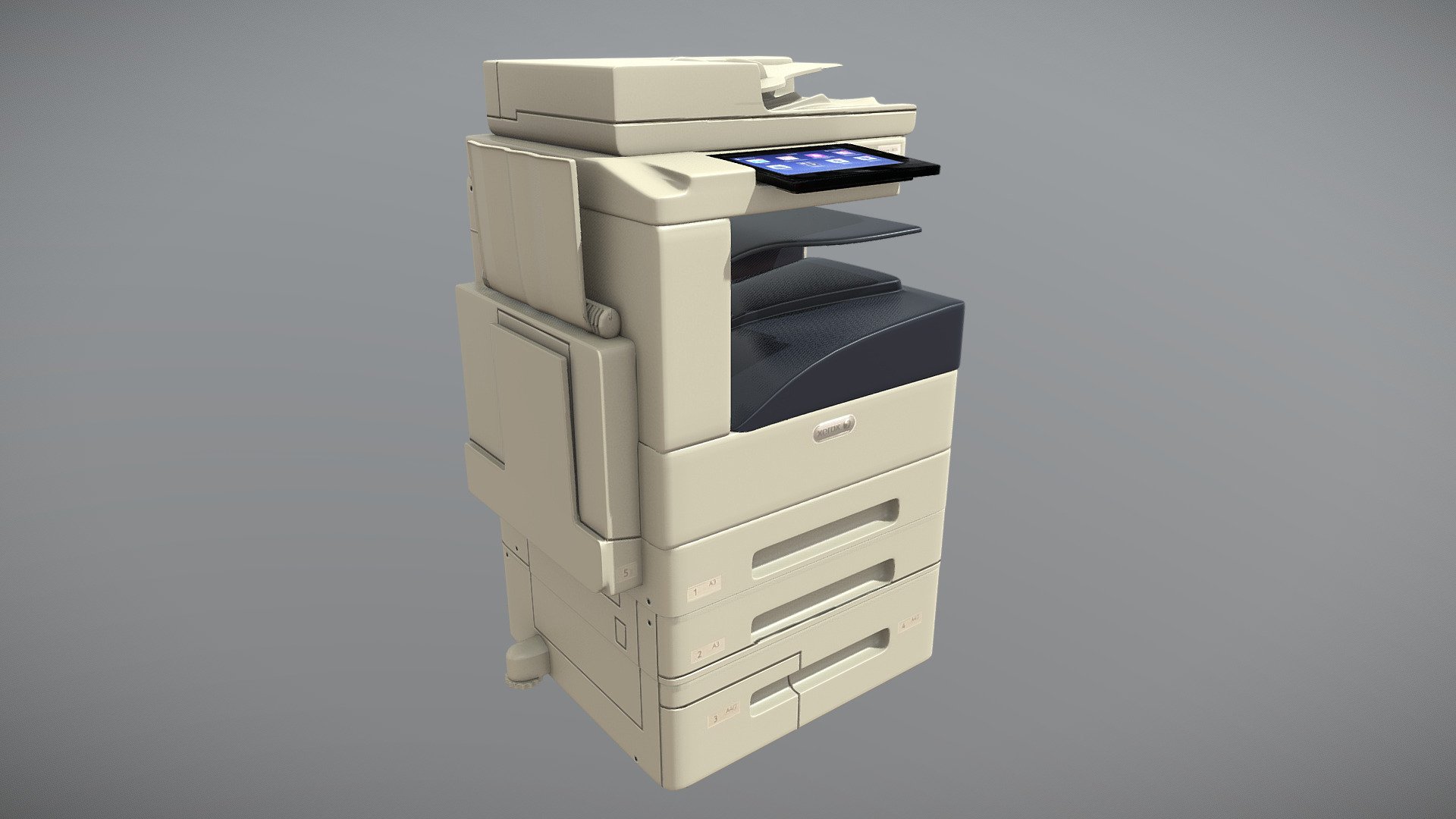 Office Paper Printer - Imprimante Papier Bureau - Buy Royalty Free 3D ...