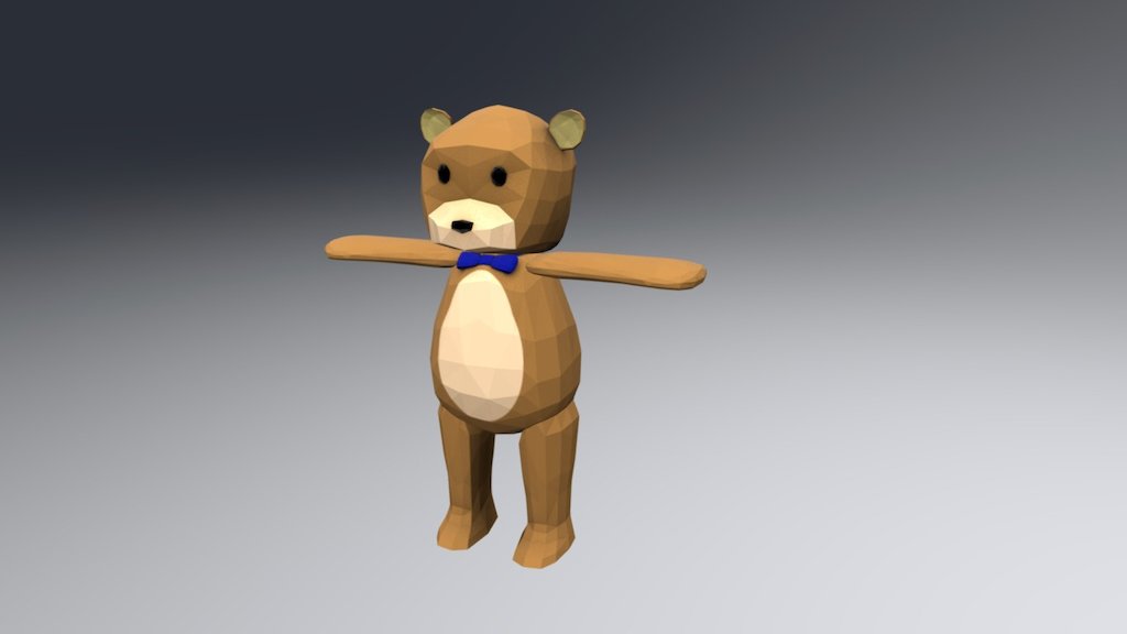 Teddy-03 - 3D model by itoytkgames [62db742] - Sketchfab