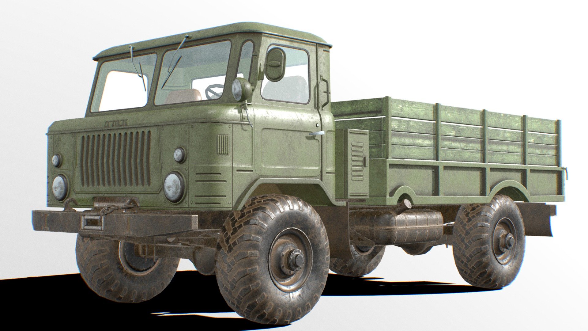 GAZ 66 ("Shishiga") - 3D model by Kr8ndall [62dc235] - Sketchfab