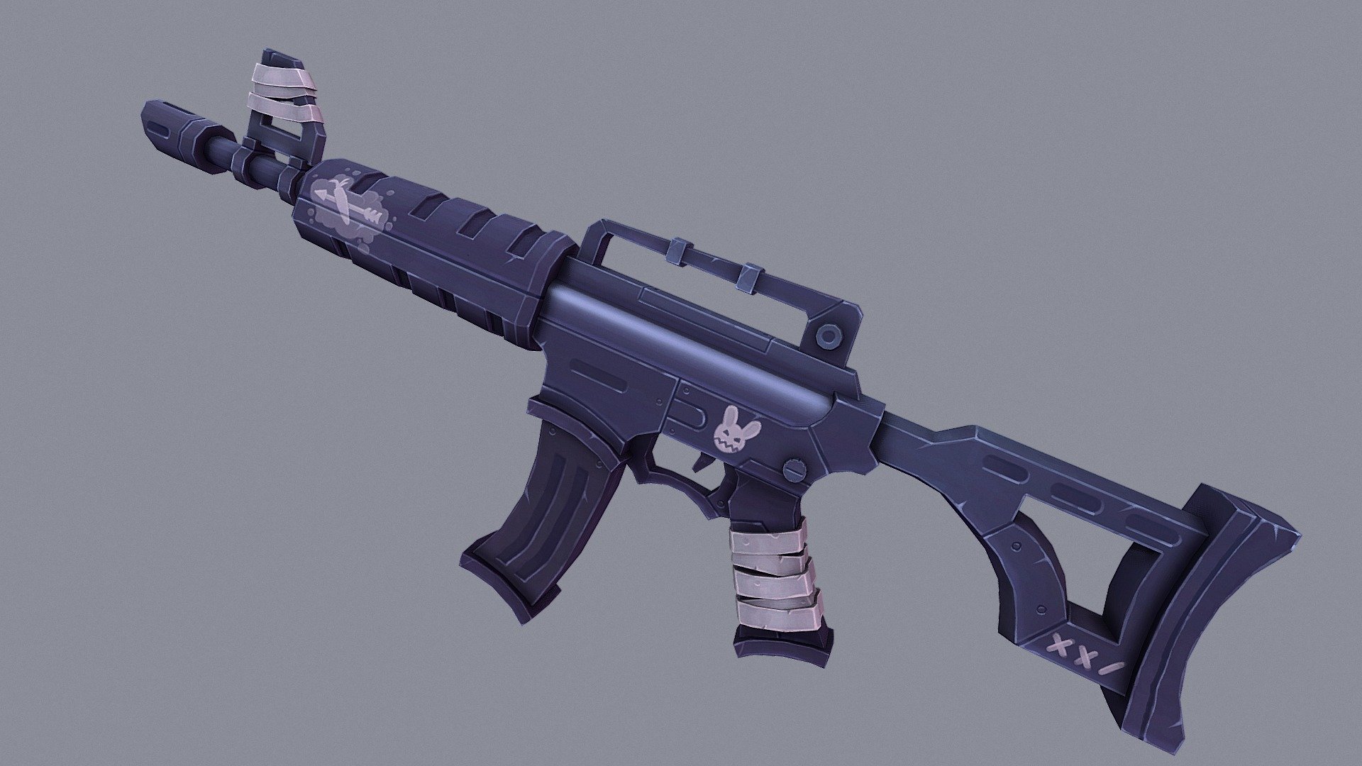 Stylized M4 Rifle - 3D model by ZugZug (@zugzug) [62e29bd] - Sketchfab