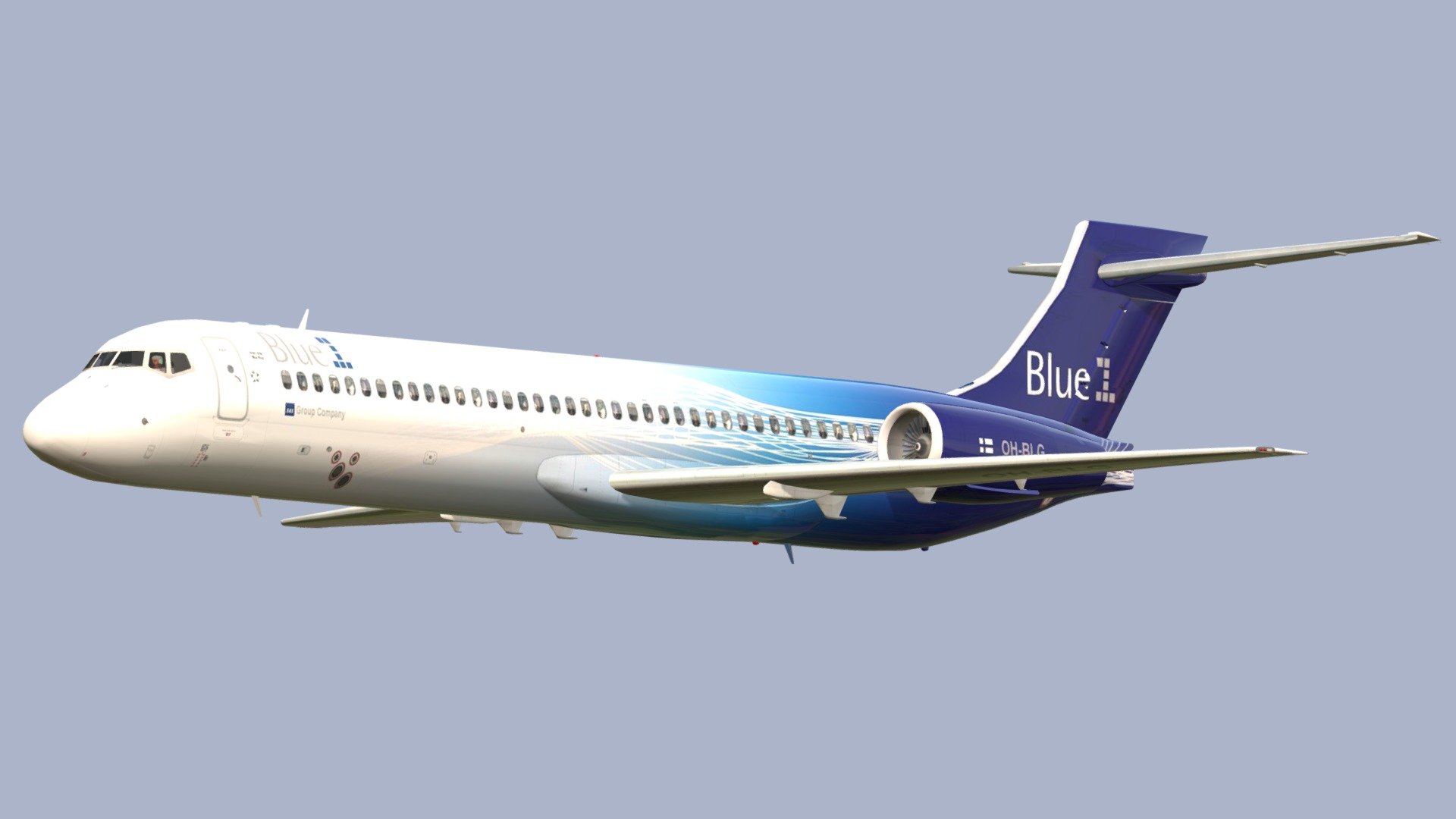 Blue 1 Boeing 717-200 - Download Free 3D model by OUTPISTON [62e4157 ...