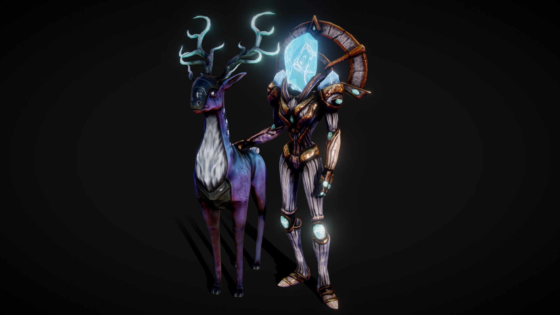Queen Crystal Deer - 3D model by Bastien De Santis (@Bastien.De.Santis ...