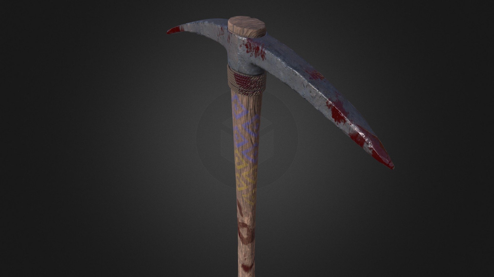 Bloody Pickaxe - 3D model by Shukar Parkin (@Sparkin) [62e5001] - Sketchfab