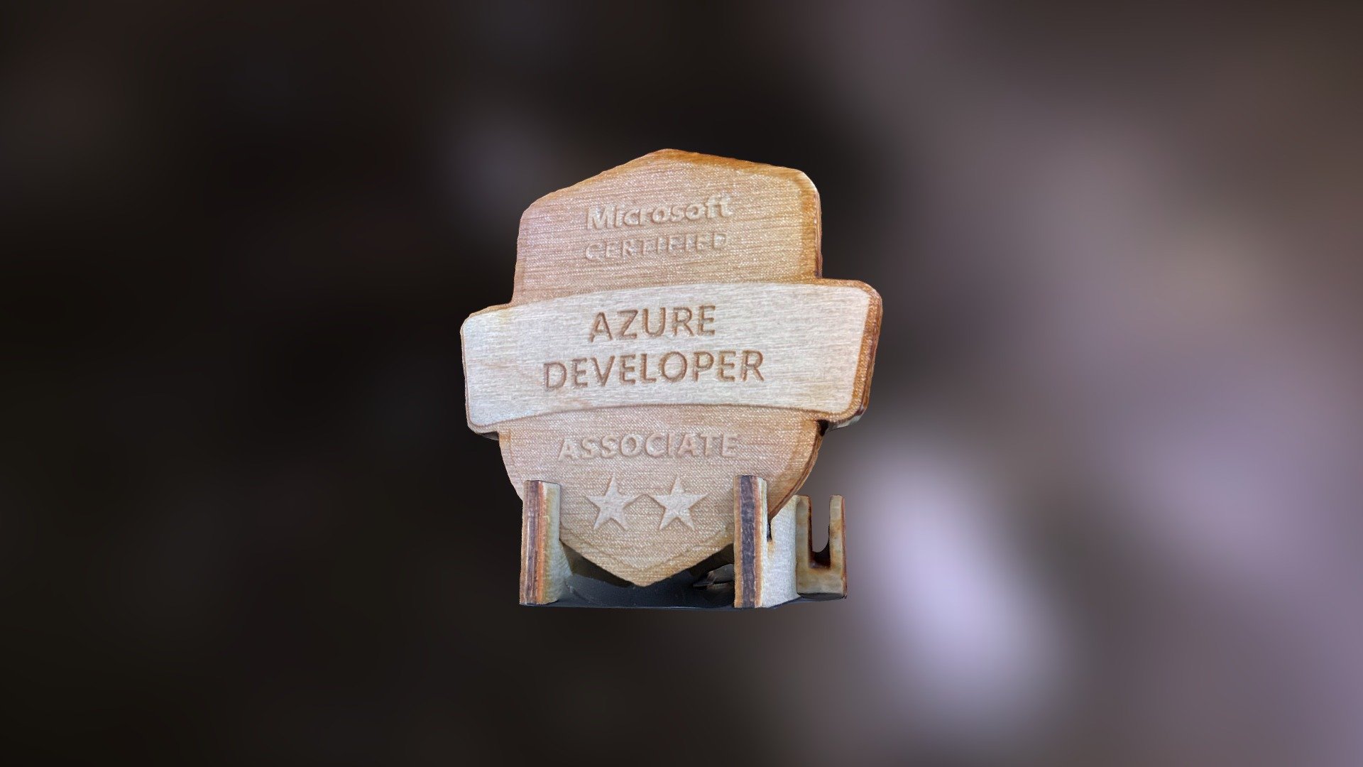 Azure Associate Developer Lasercut Badge - 3D model by casperbart ...