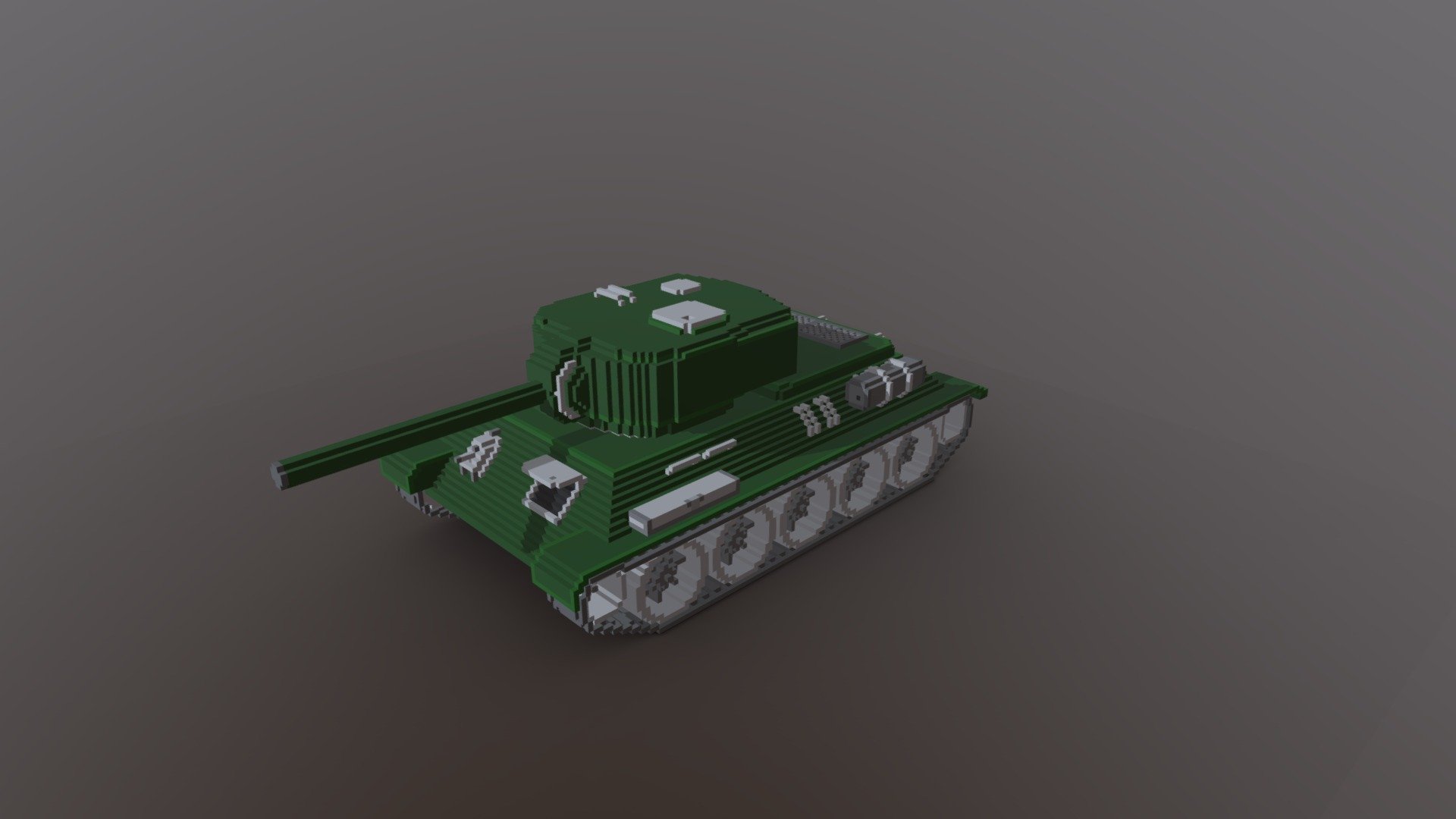 Voxel T-34 - 3D model by w33bv.gl [62e7e96] - Sketchfab