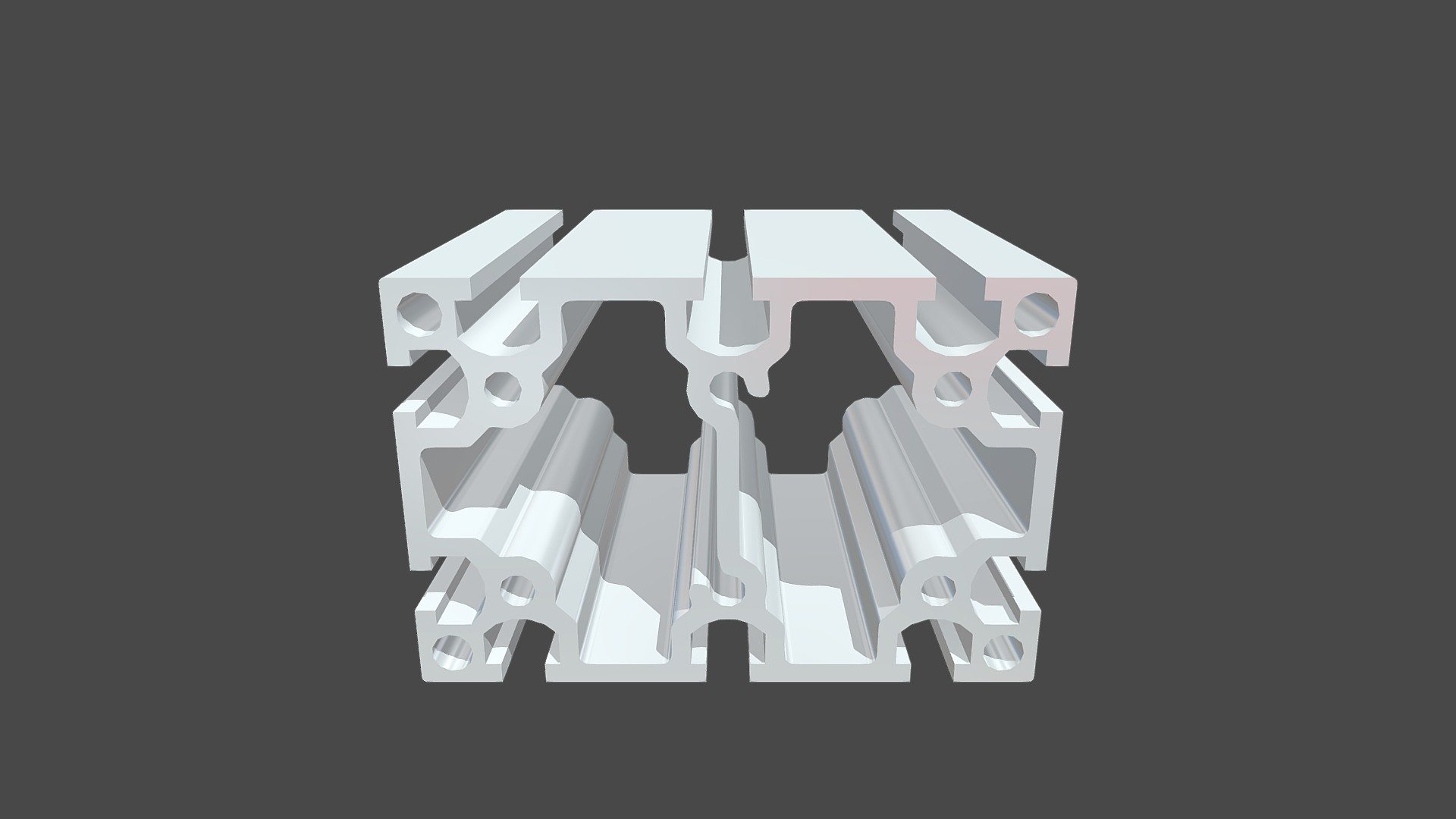 【EFS-80120 鋁擠型】80x120 - Aluminium Extrusion - 3D model by 明銳機械股份有限公司 ...