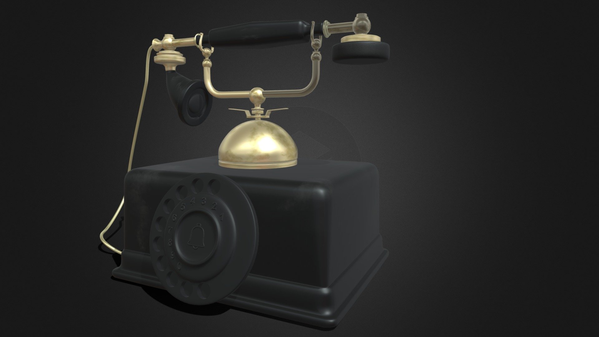 Old telephone - 3D model by Vaishnavi Vaidya (@vaishnav6308) [62ef5ba ...