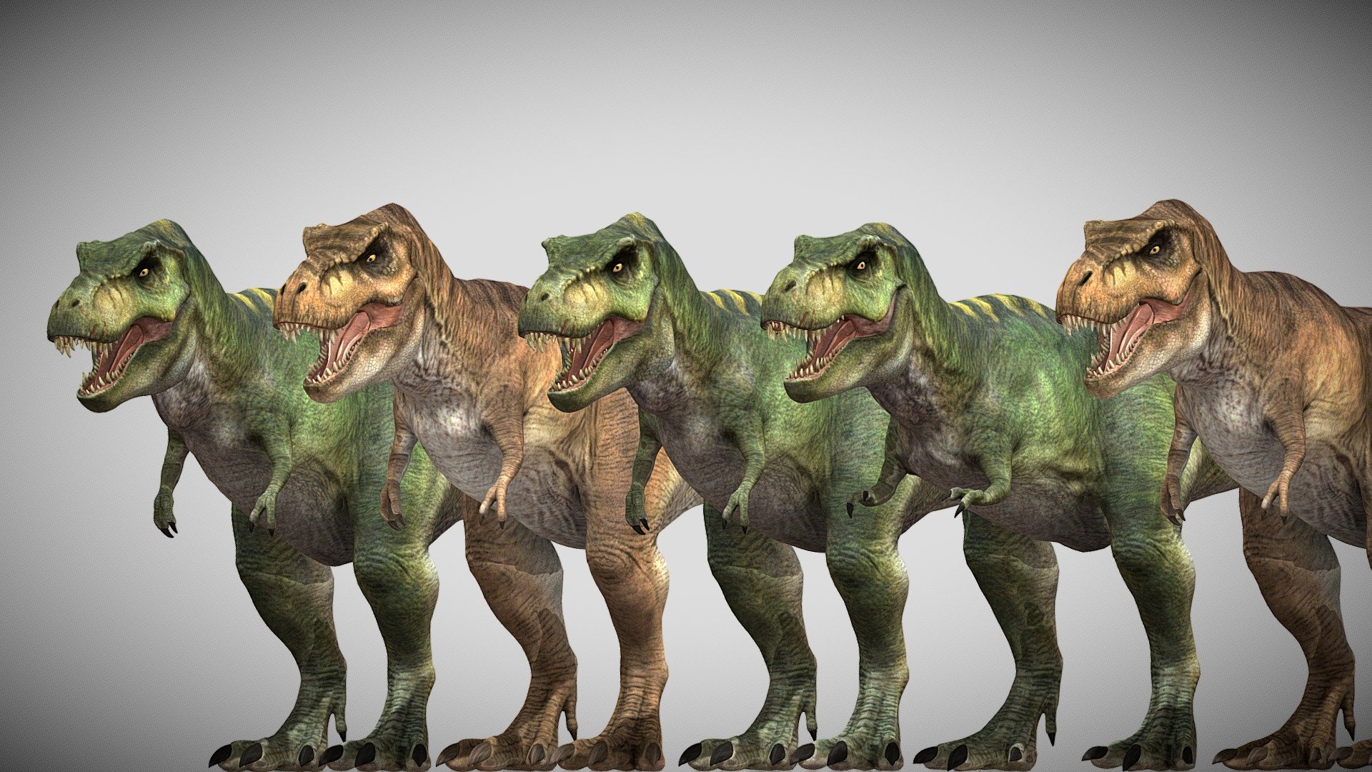The Lost World: Jurassic Park T. Rex Pack - Download Free 3D model by AllThingsSaurus [62efc13 ...