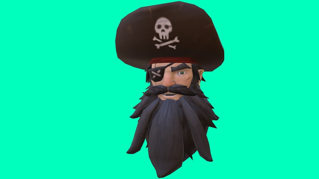 Blackbeard's Head - 3D model by summa-games-will (@WilliamParks ...